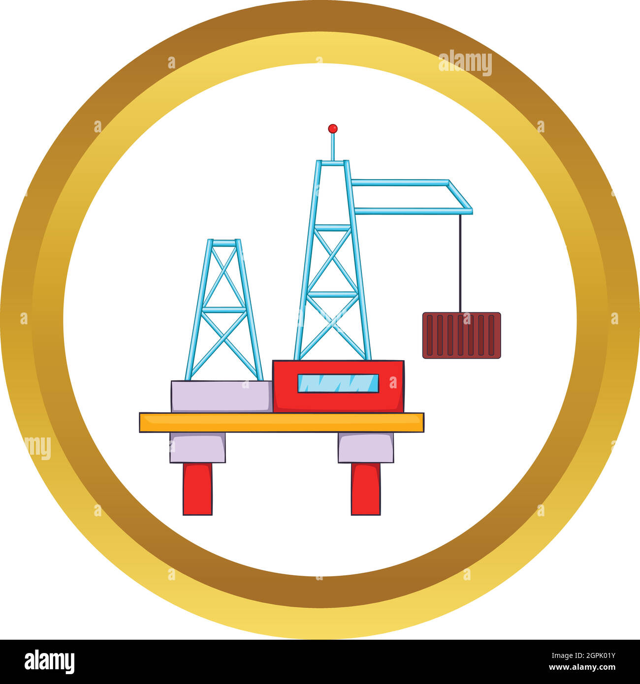 Building crane vector icon Stock Vector Image & Art - Alamy