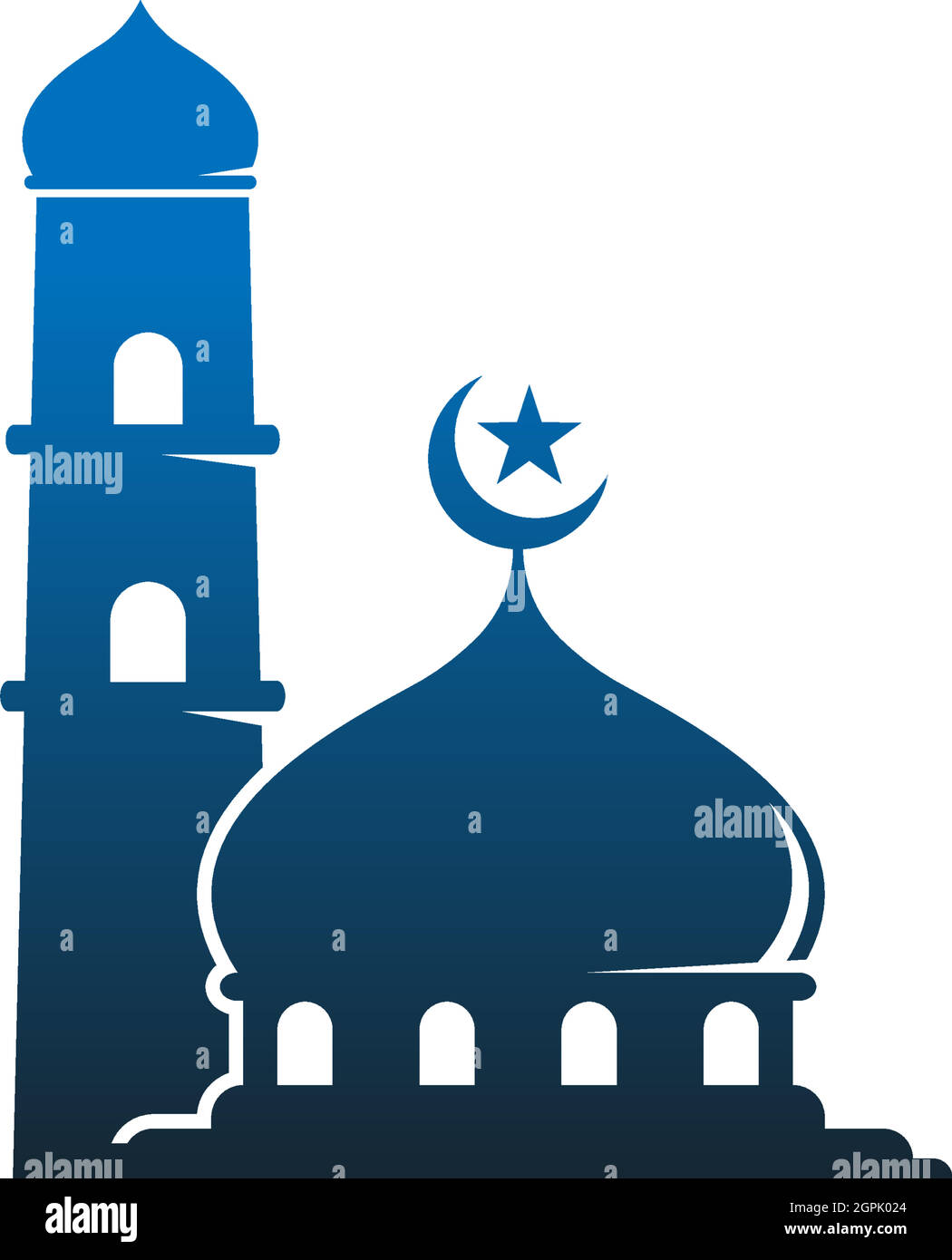 Islamic logo, Mosque icon design vector template Stock Vector Image ...