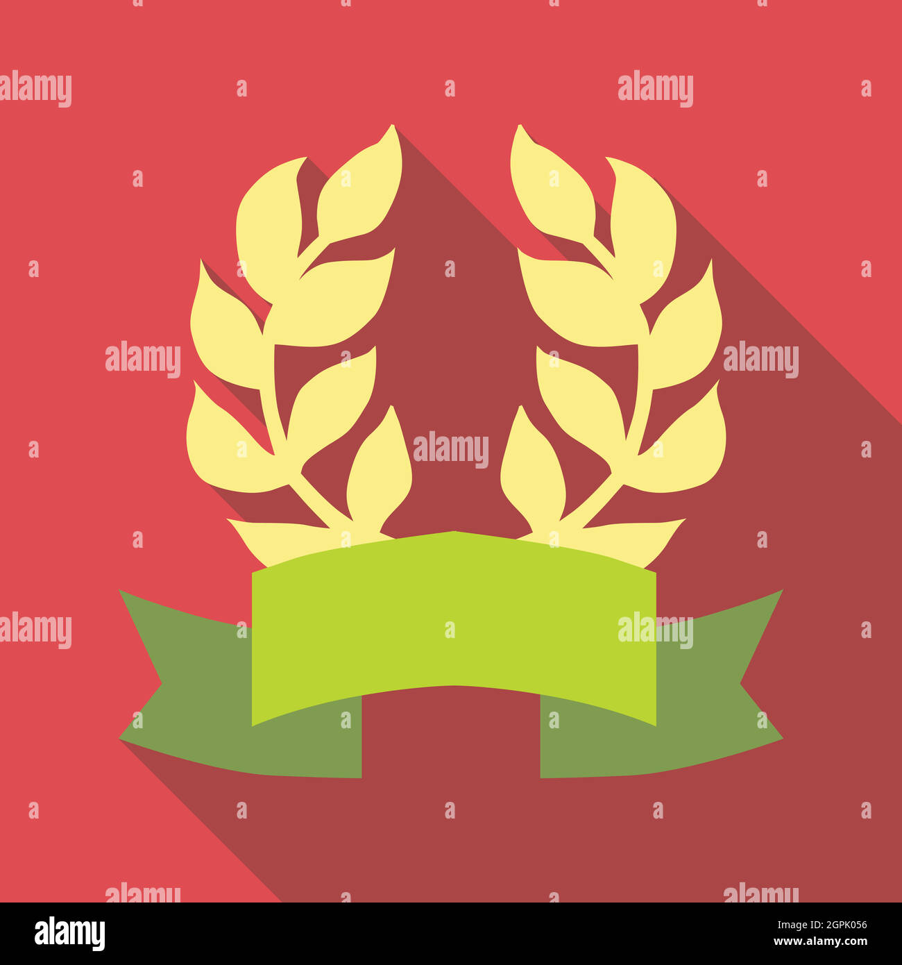 Laurel wreath circle element Stock Vector Images - Alamy