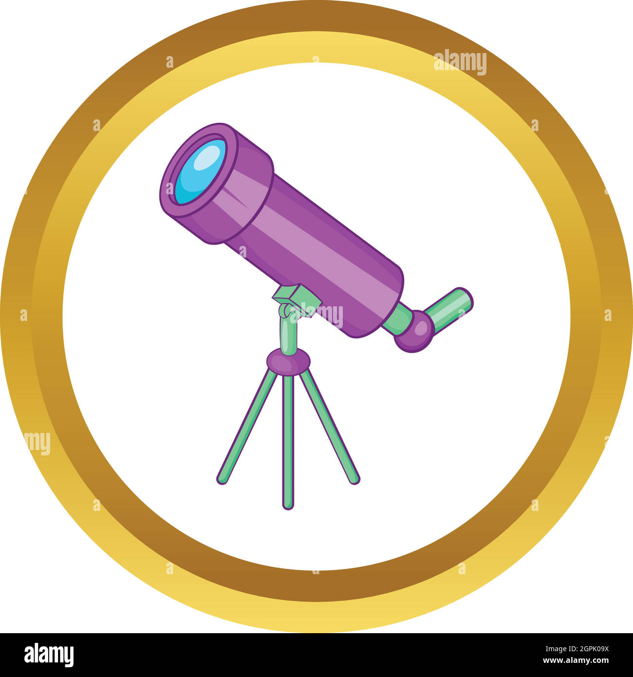 Telescope vector icon Stock Vector Image & Art - Alamy