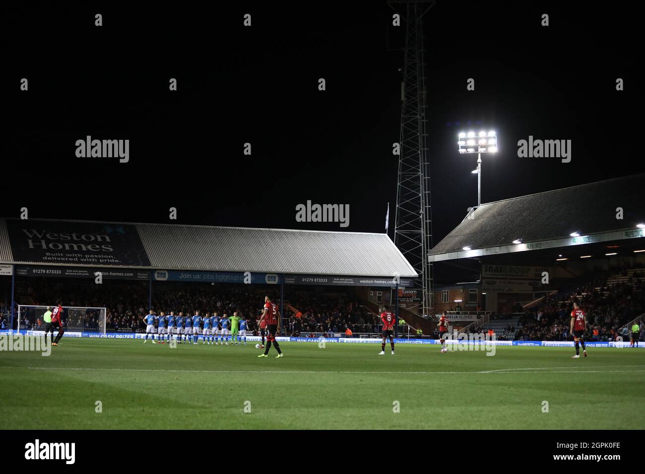 Bournemouth players stand for hi-res stock photography and images - Alamy