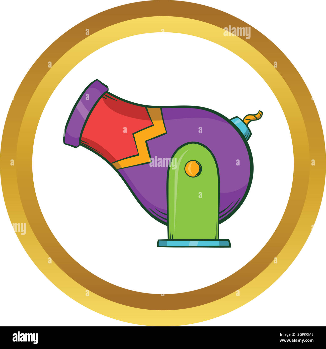 Circus cannon vector icon, cartoon style Stock Vector Image & Art - Alamy