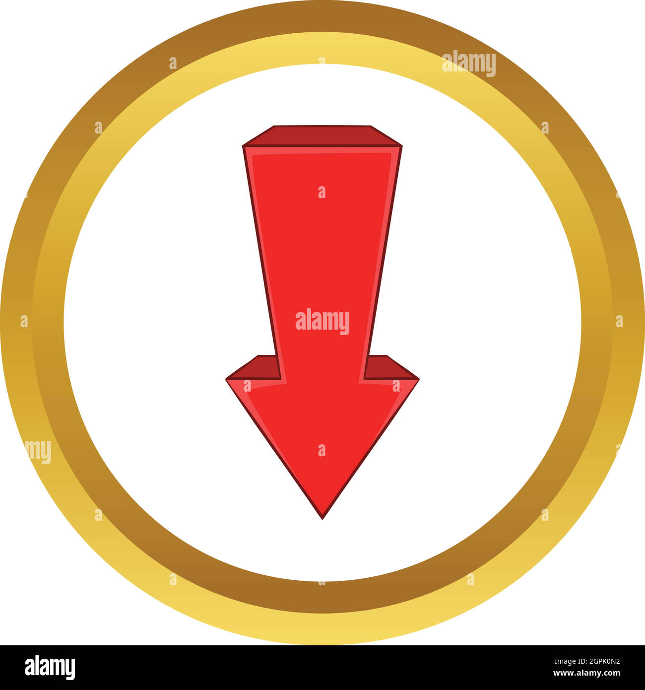 Red arrow vector icon Stock Vector Image & Art - Alamy