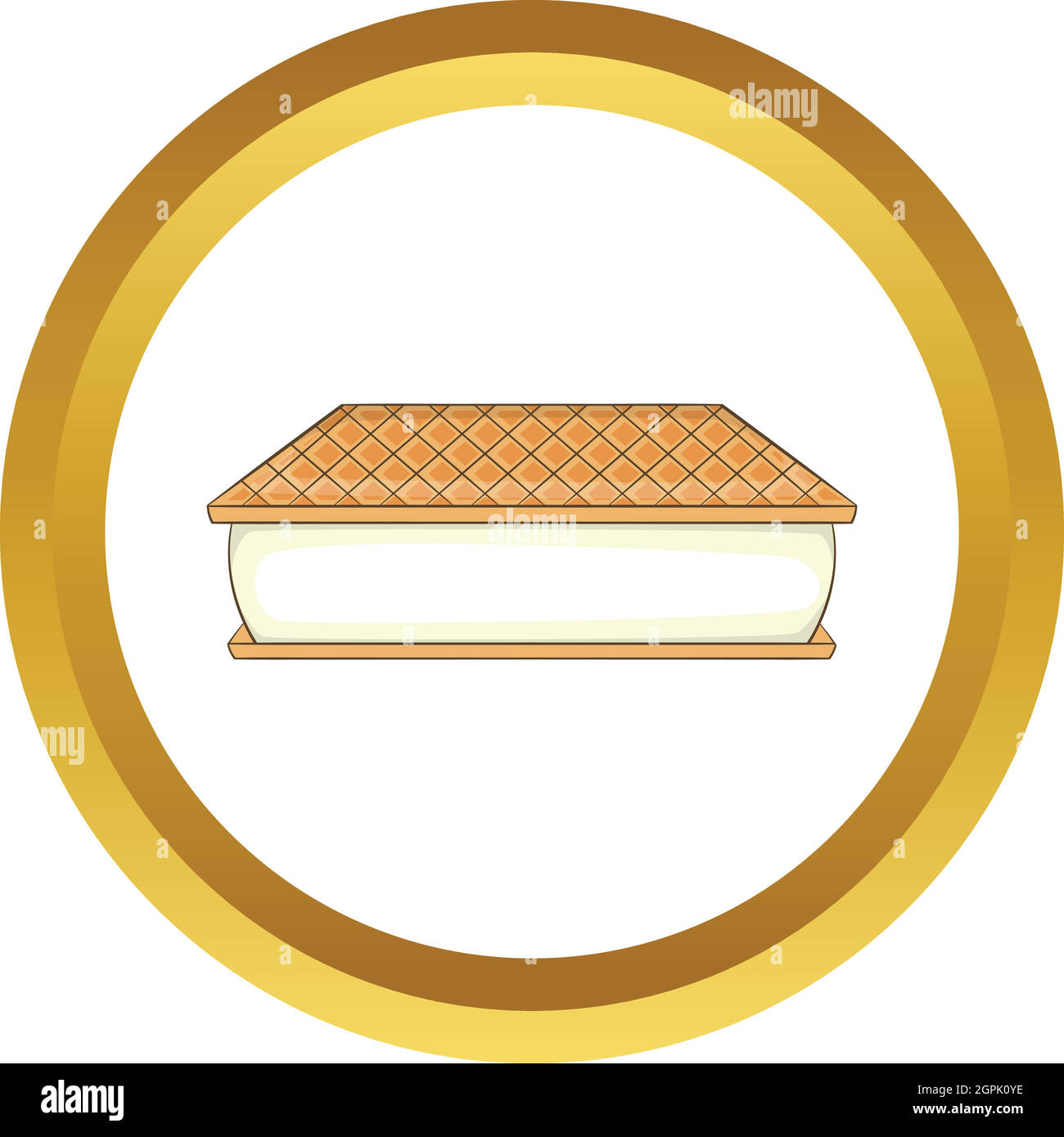 Iced cookie illustration Stock Vector Images - Alamy