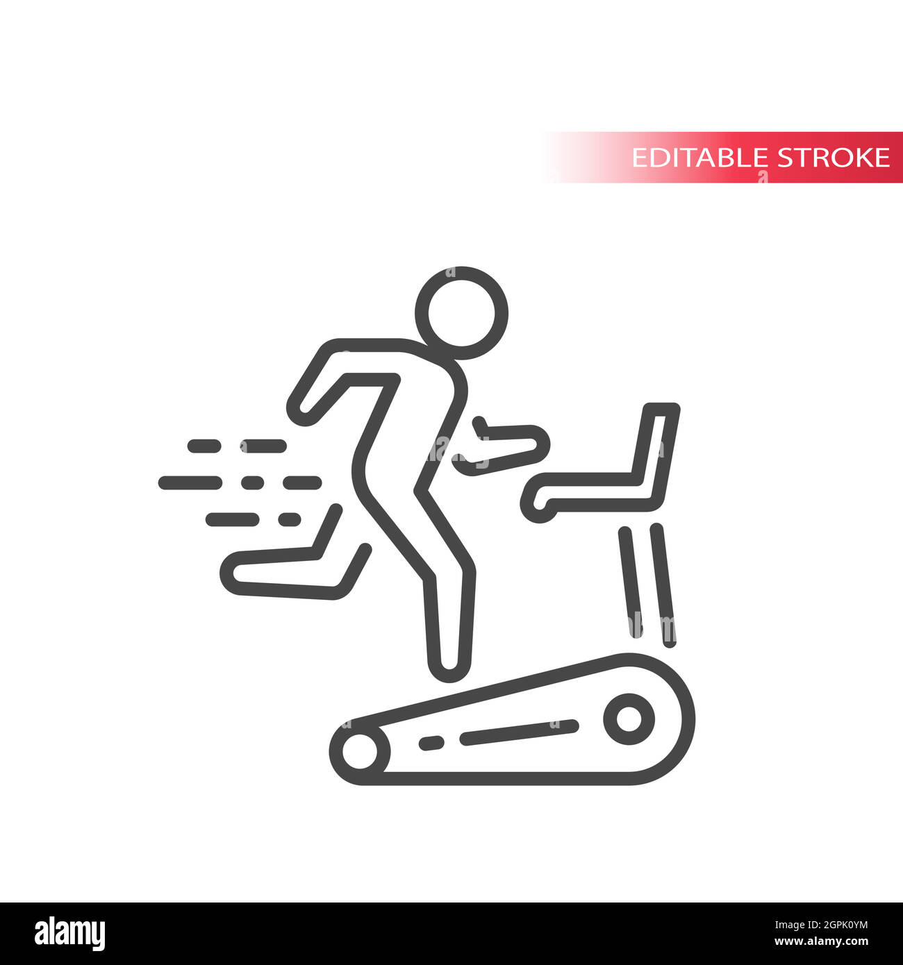 Treadmill speed Stock Vector Images - Alamy