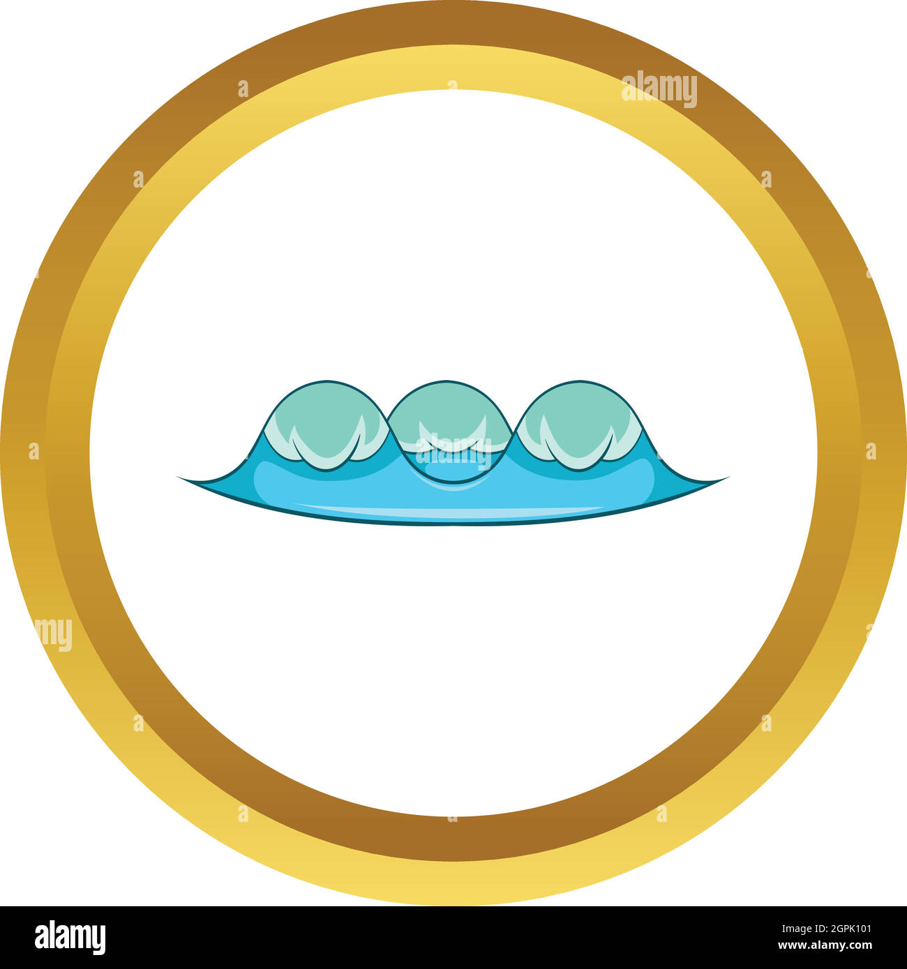 Wave with foam vector icon Stock Vector Image & Art - Alamy