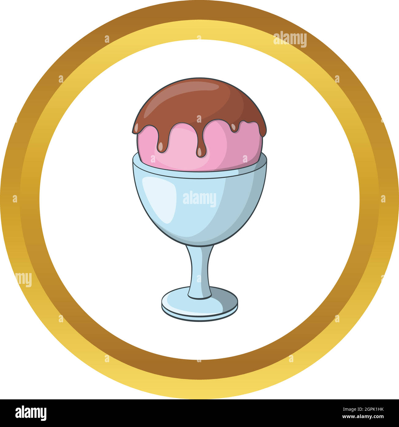 Ice cream ball vector icon Stock Vector Image & Art - Alamy
