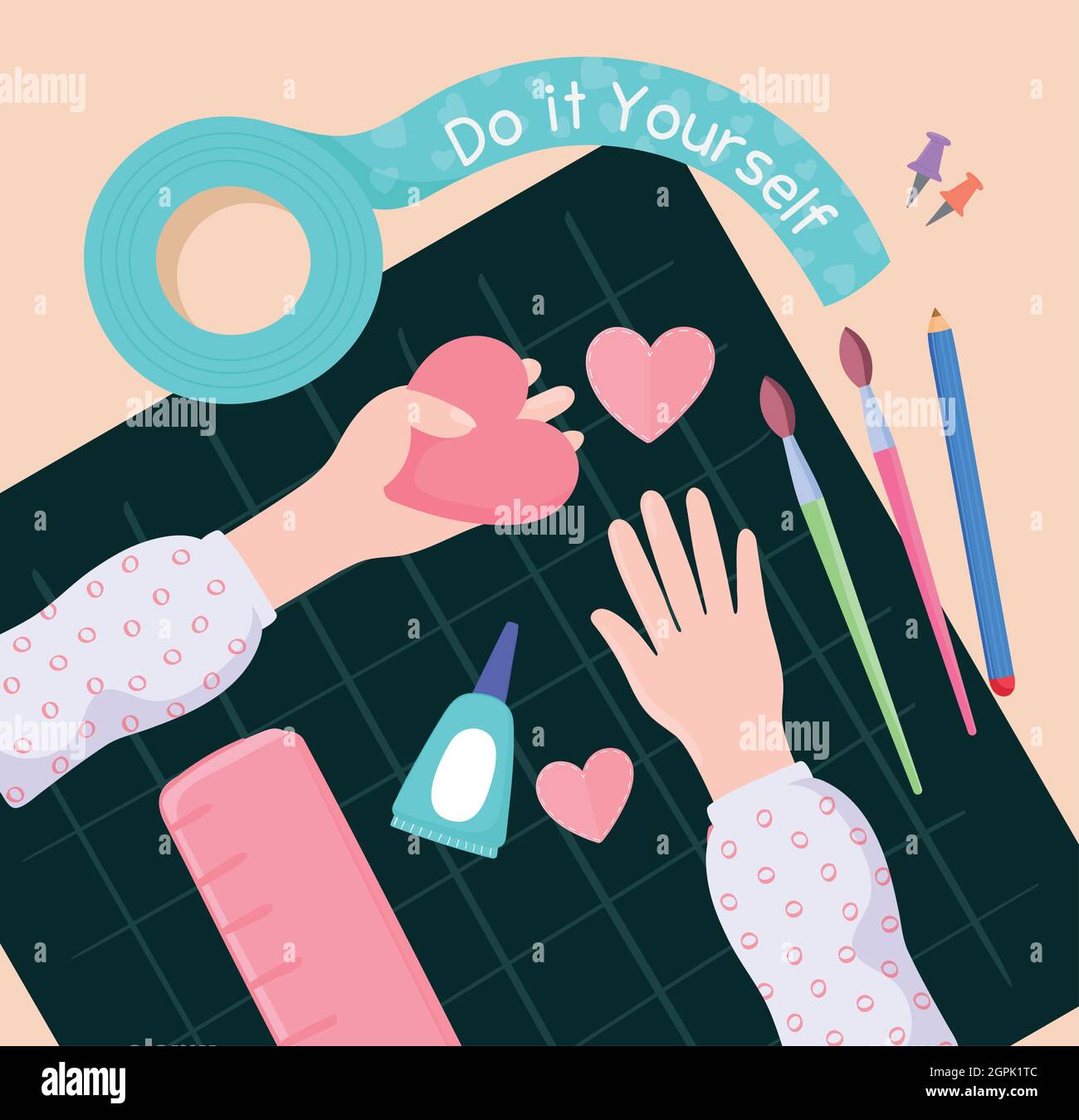 Handicraft decorations Stock Vector Images - Alamy