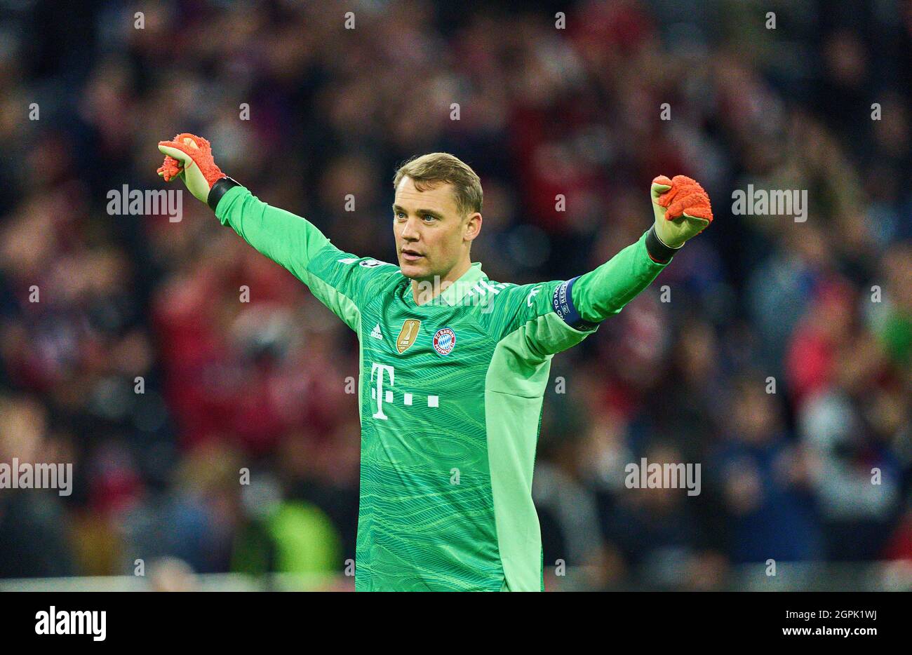 Munich, Germany. 29th September, 2021. Manuel NEUER, goalkeeper FCB 1 ...