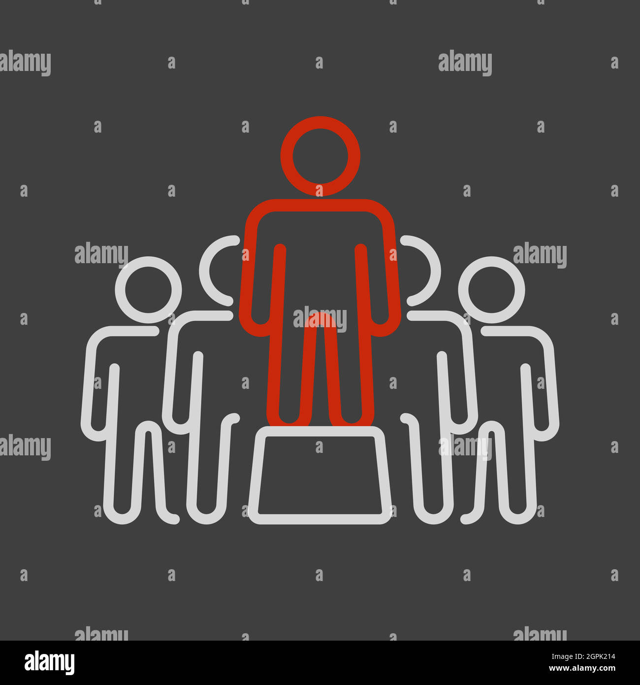 Crowd people in front Stock Vector Images - Alamy