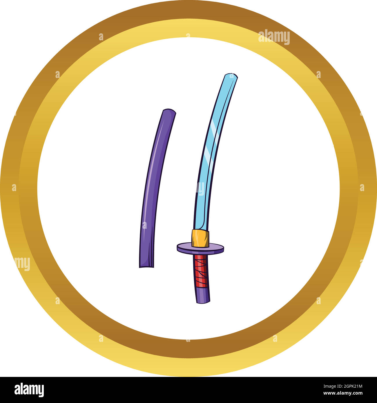 Katana, ancient Japanese sword vector icon Stock Vector Image & Art - Alamy