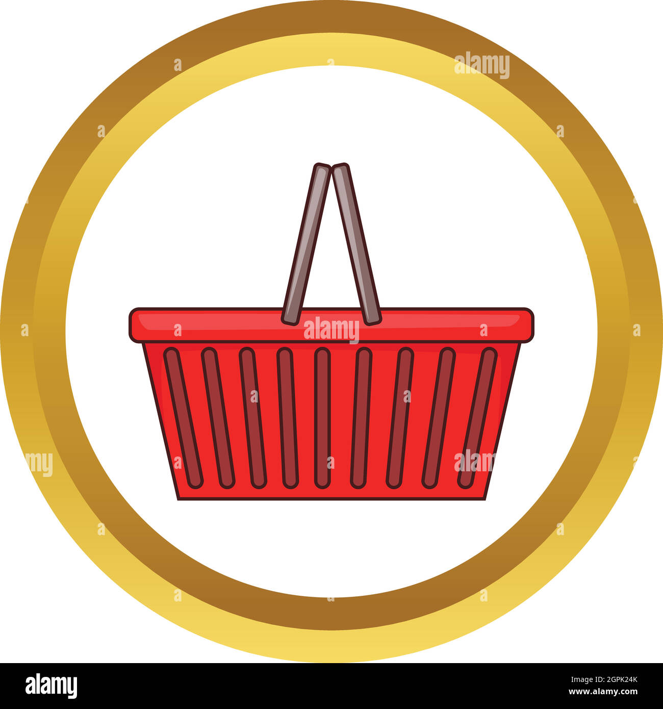 Shopping basket vector icon Stock Vector Image & Art - Alamy
