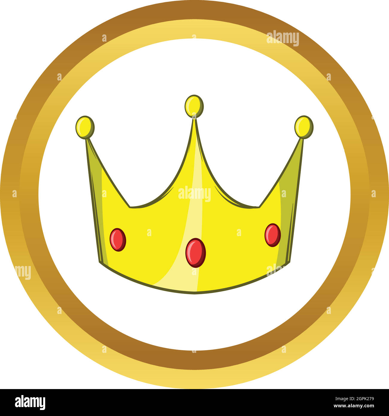 Cartoon crown symbol hi-res stock photography and images - Alamy
