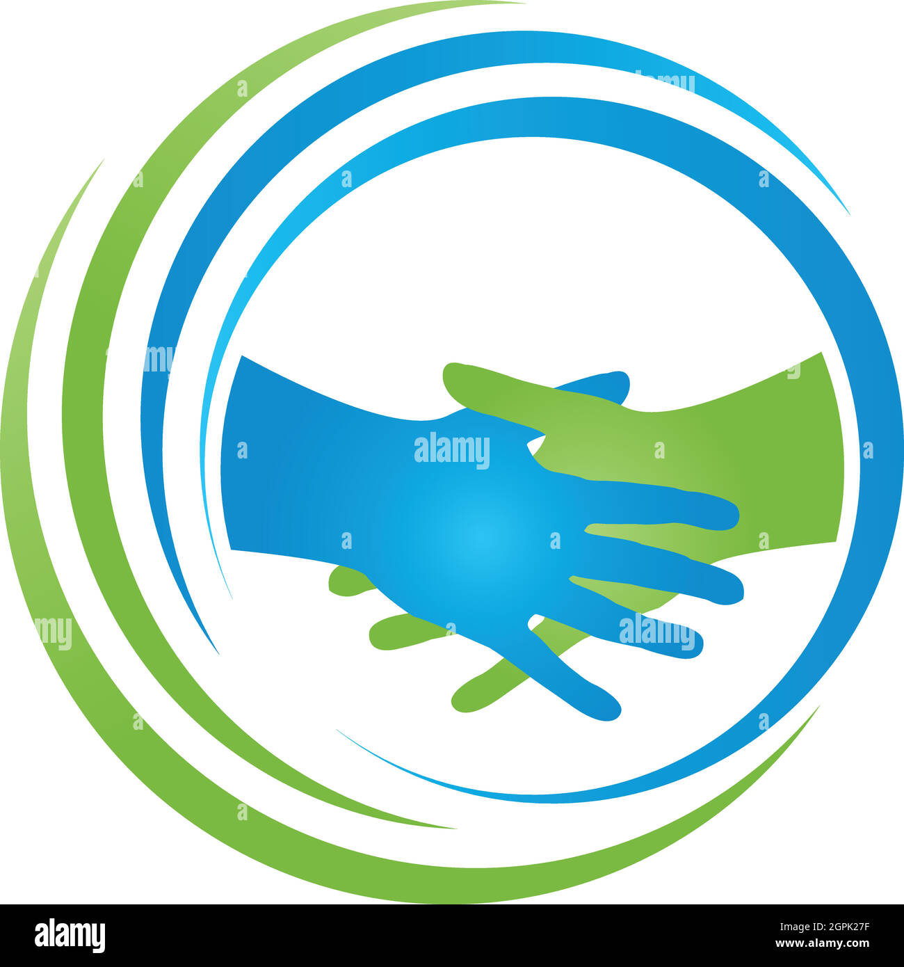 Handshake Two Hands Logo Background Stock Vector Image And Art Alamy