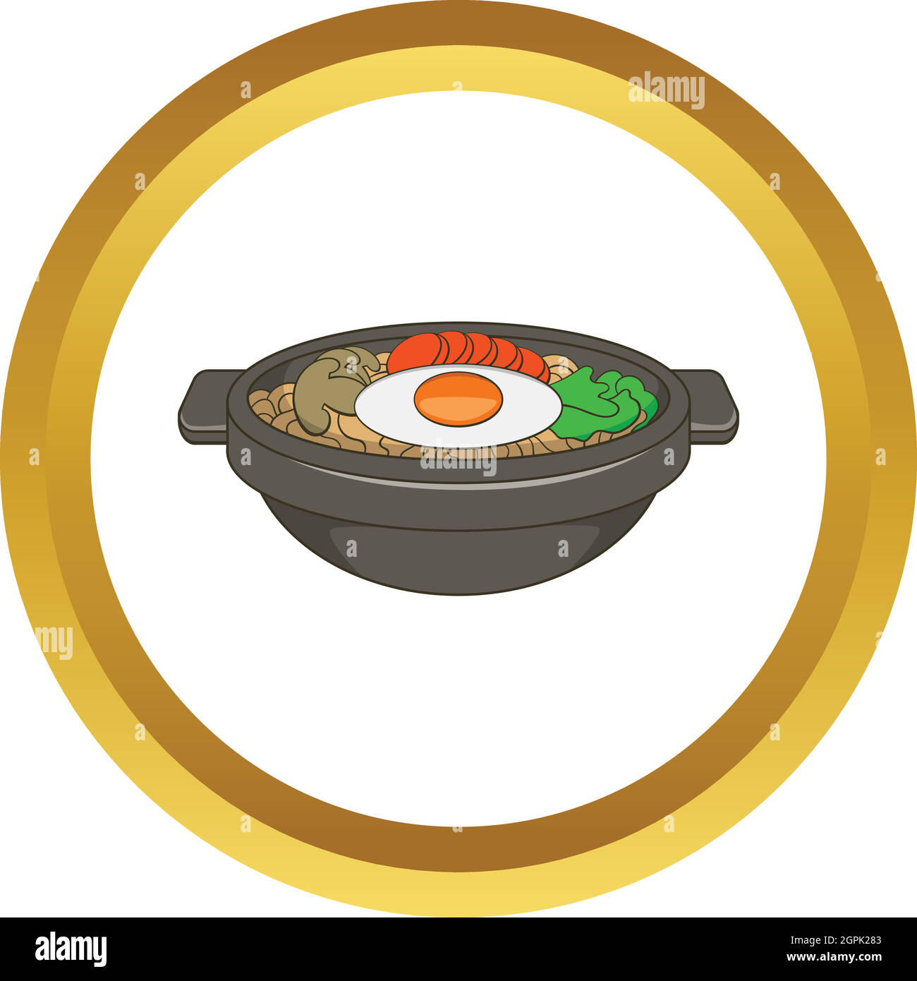 Korean bibimbap asian cuisine Stock Vector Images - Alamy