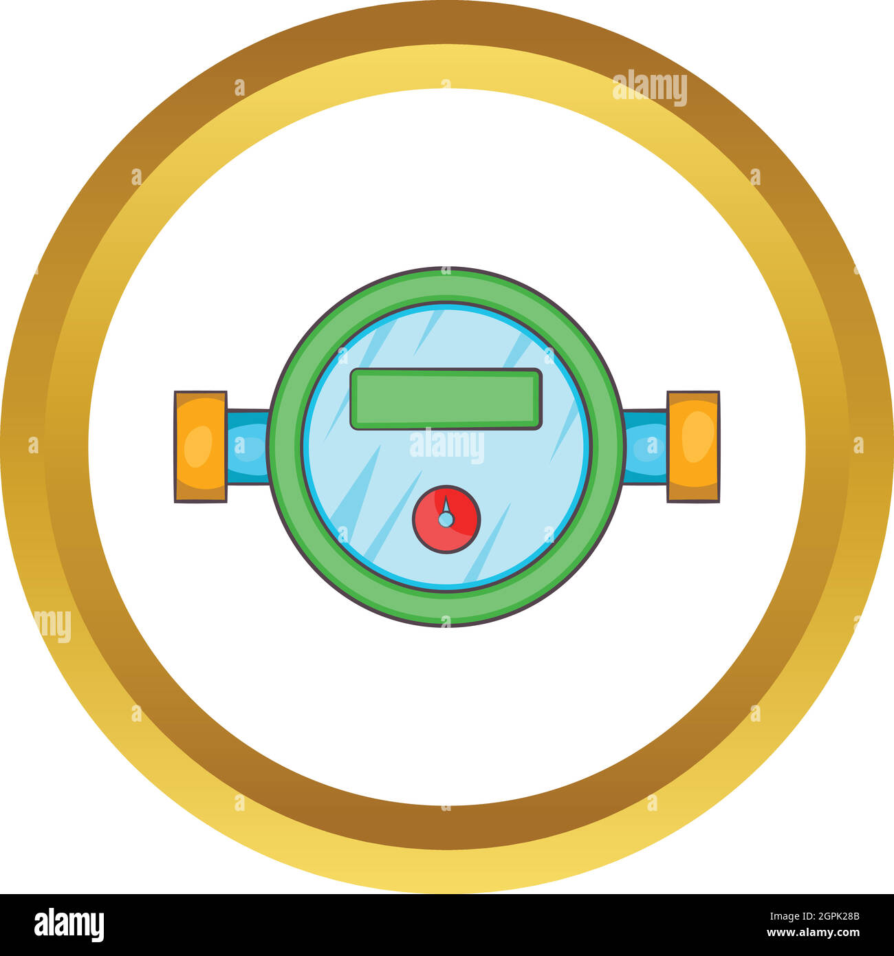 Water meter vector icon Stock Vector Image & Art - Alamy