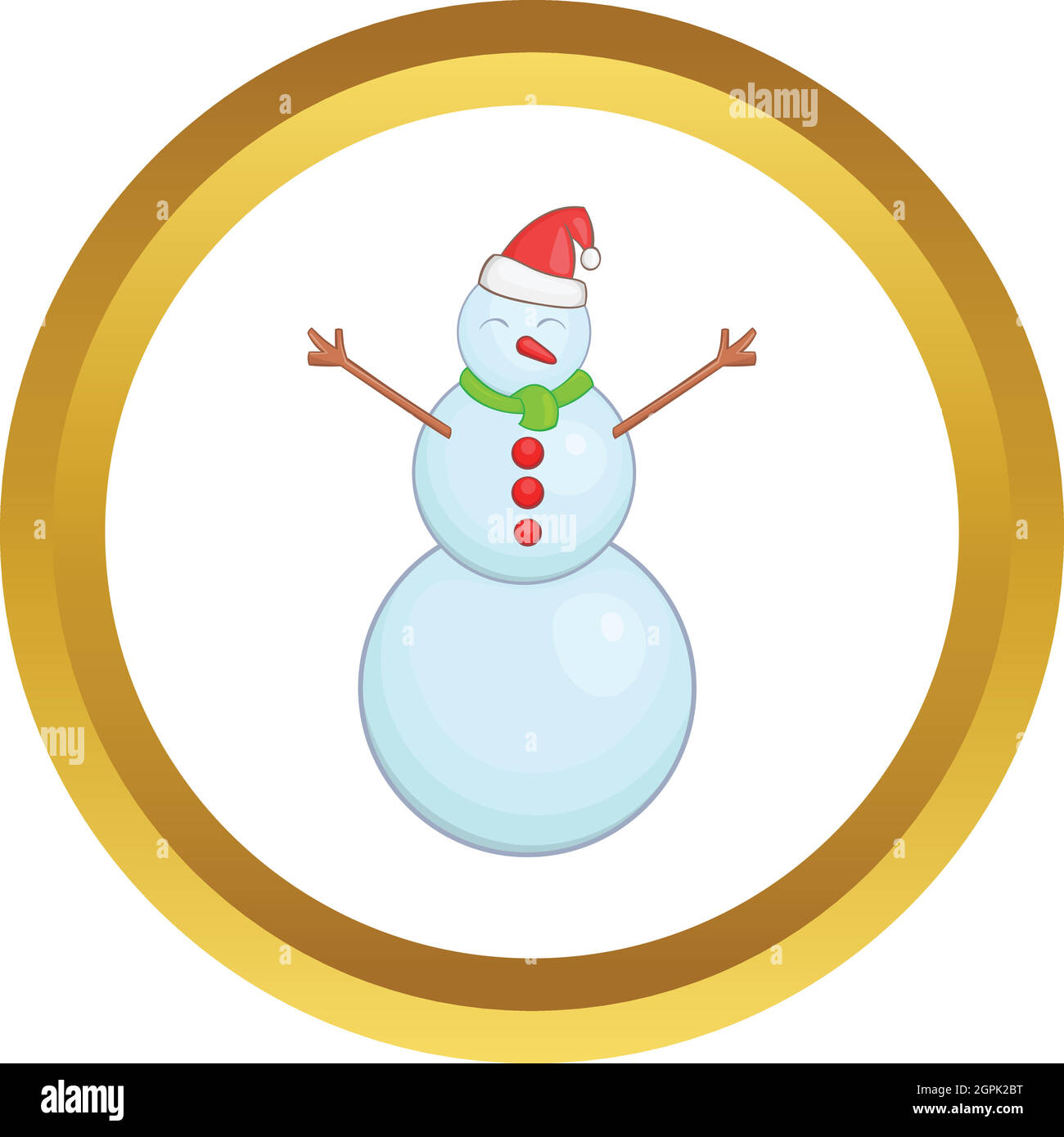 Snowman vector icon Stock Vector Image & Art - Alamy