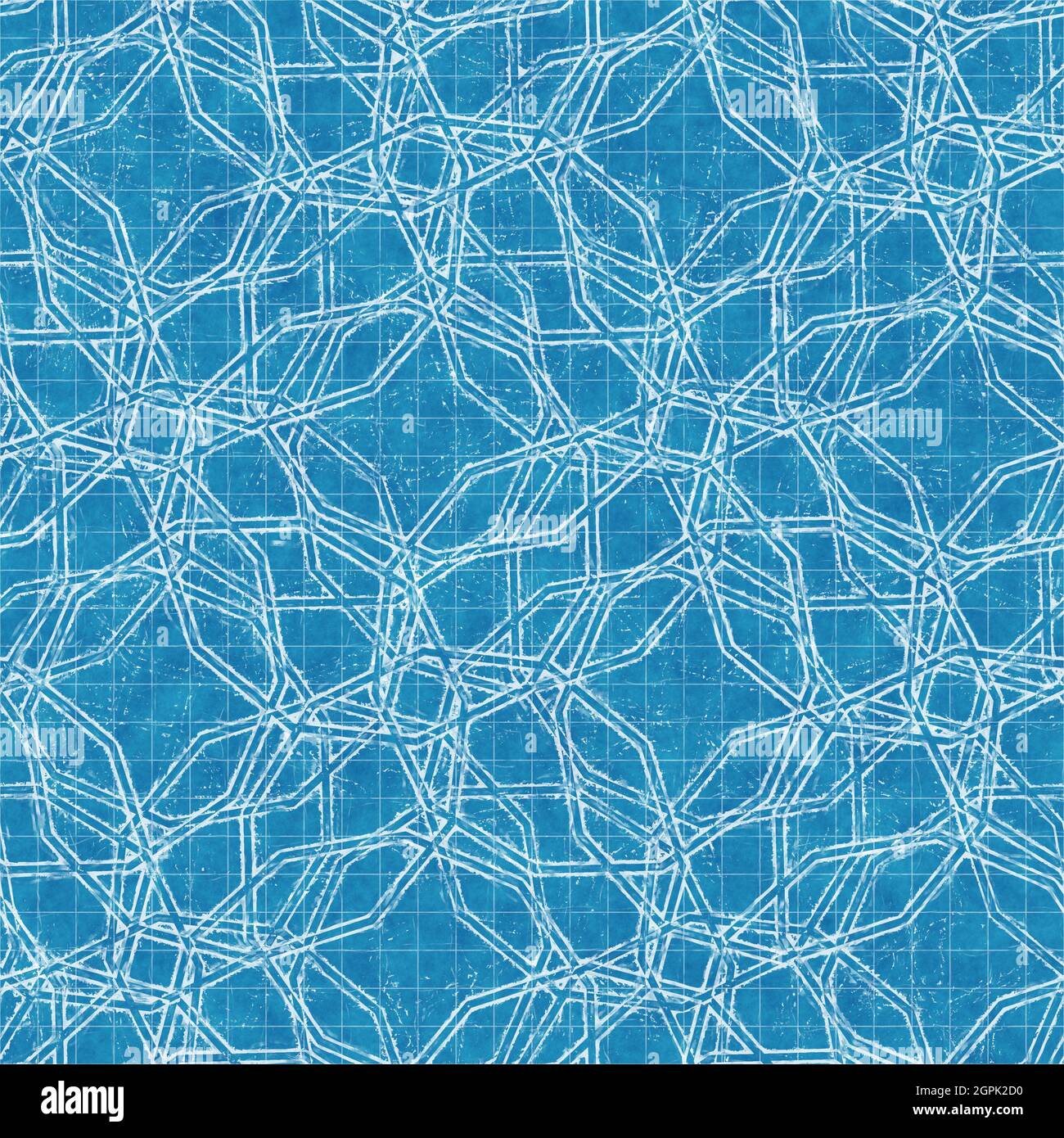 Seamless bright blue blueprint pattern for textile and print Stock ...