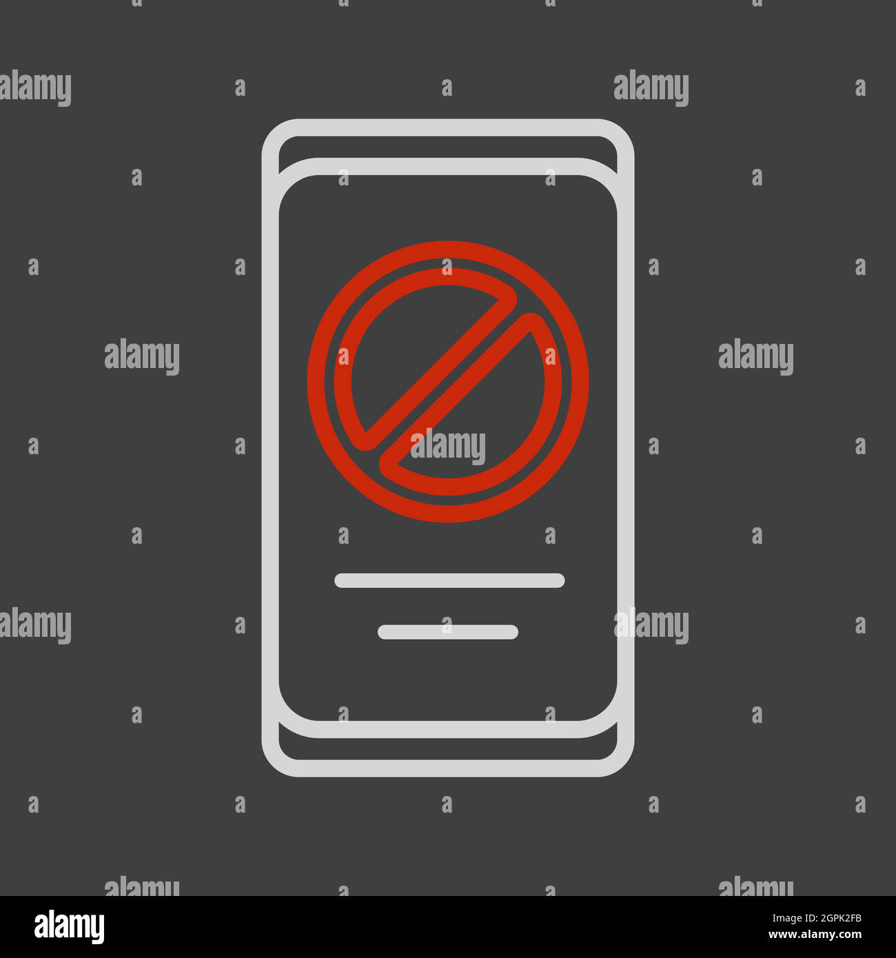 Ban on icon vector Stock Vector Images - Alamy