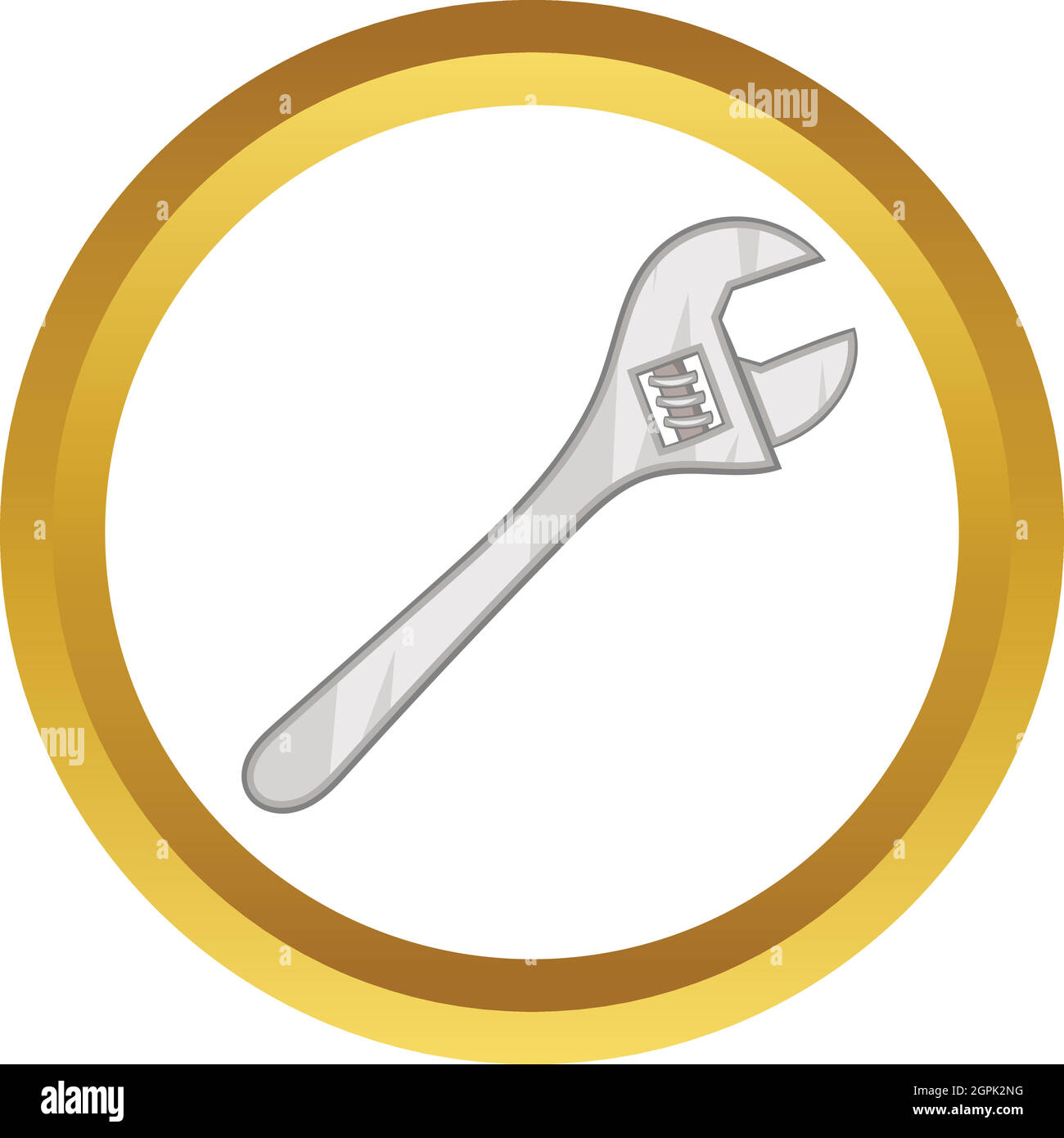 Wrench adjustable spanner vector icon Stock Vector Image & Art - Alamy