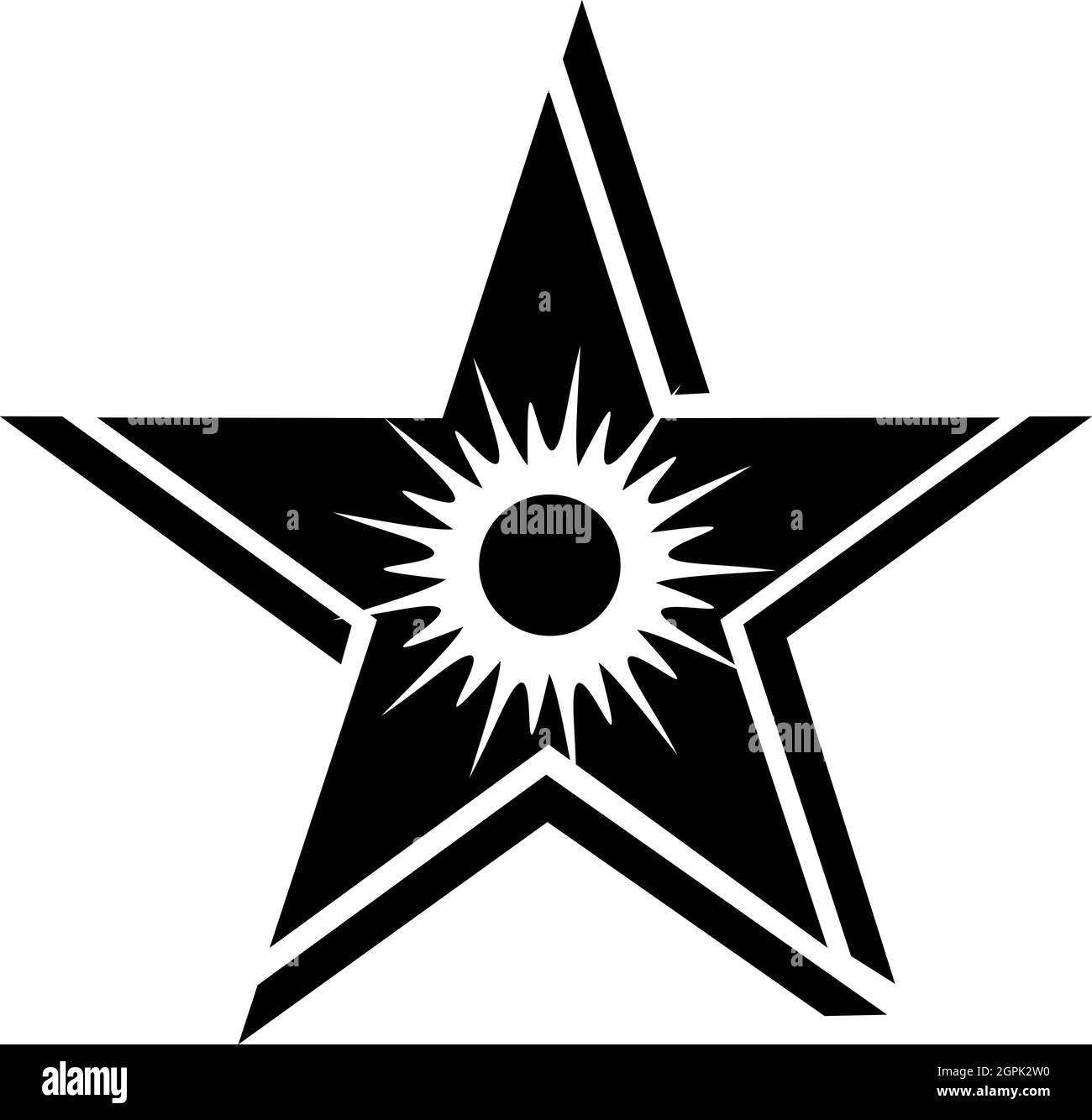 Star of sun Stock Vector Images - Alamy