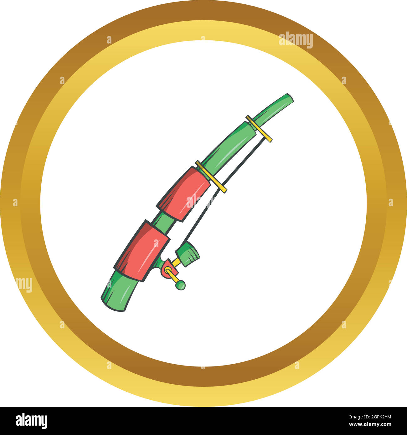 Long spinning rod Stock Vector Images - Alamy