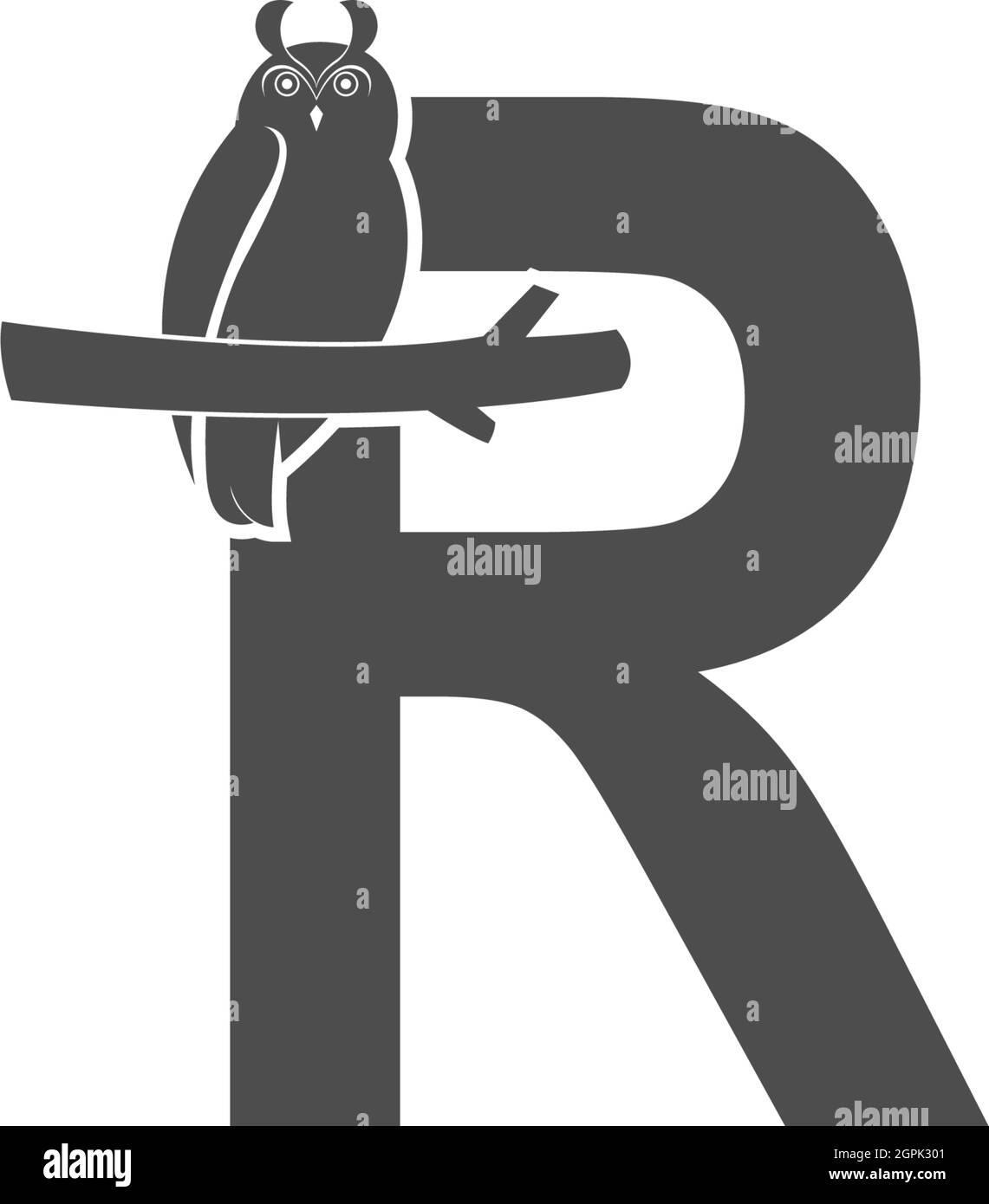 R letter bird logo Black and White Stock Photos & Images - Alamy
