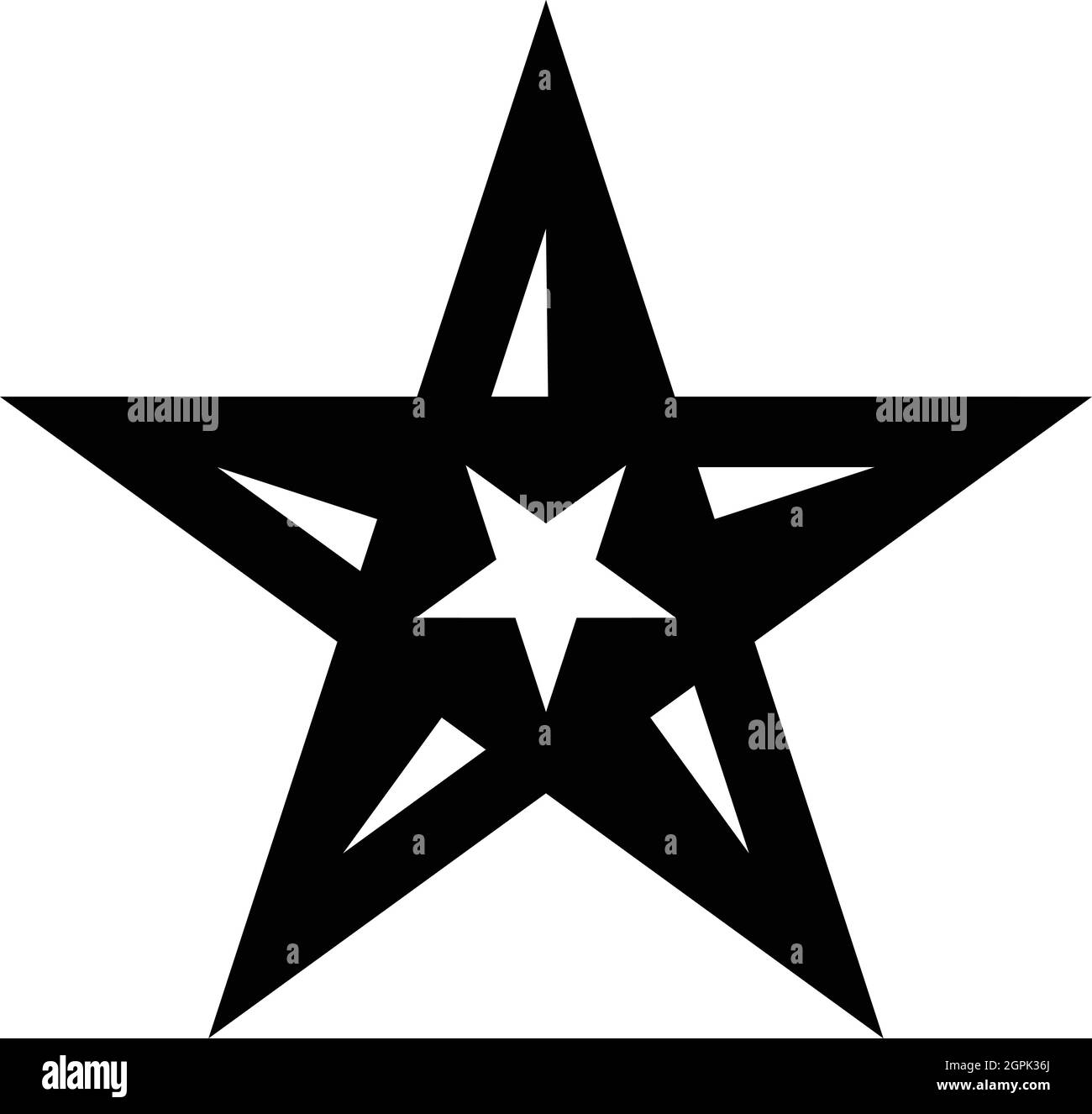 Geometric figure star icon, simple style Stock Vector Image & Art - Alamy