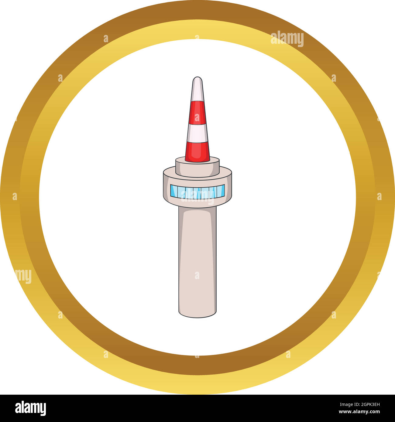 Namsan tower in Seoul vector icon Stock Vector Image & Art - Alamy