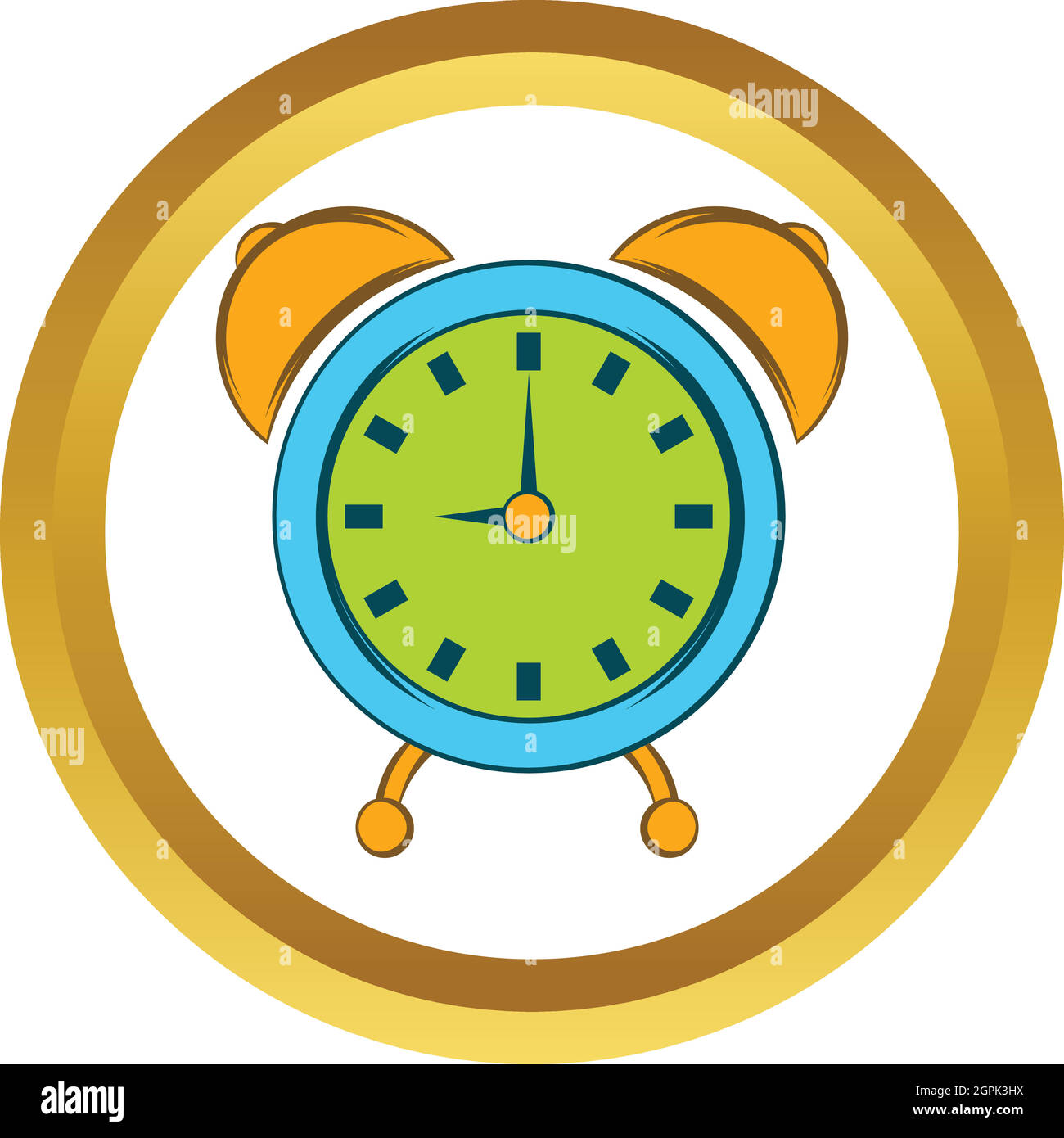 Cartoon clock Stock Vector Images - Alamy