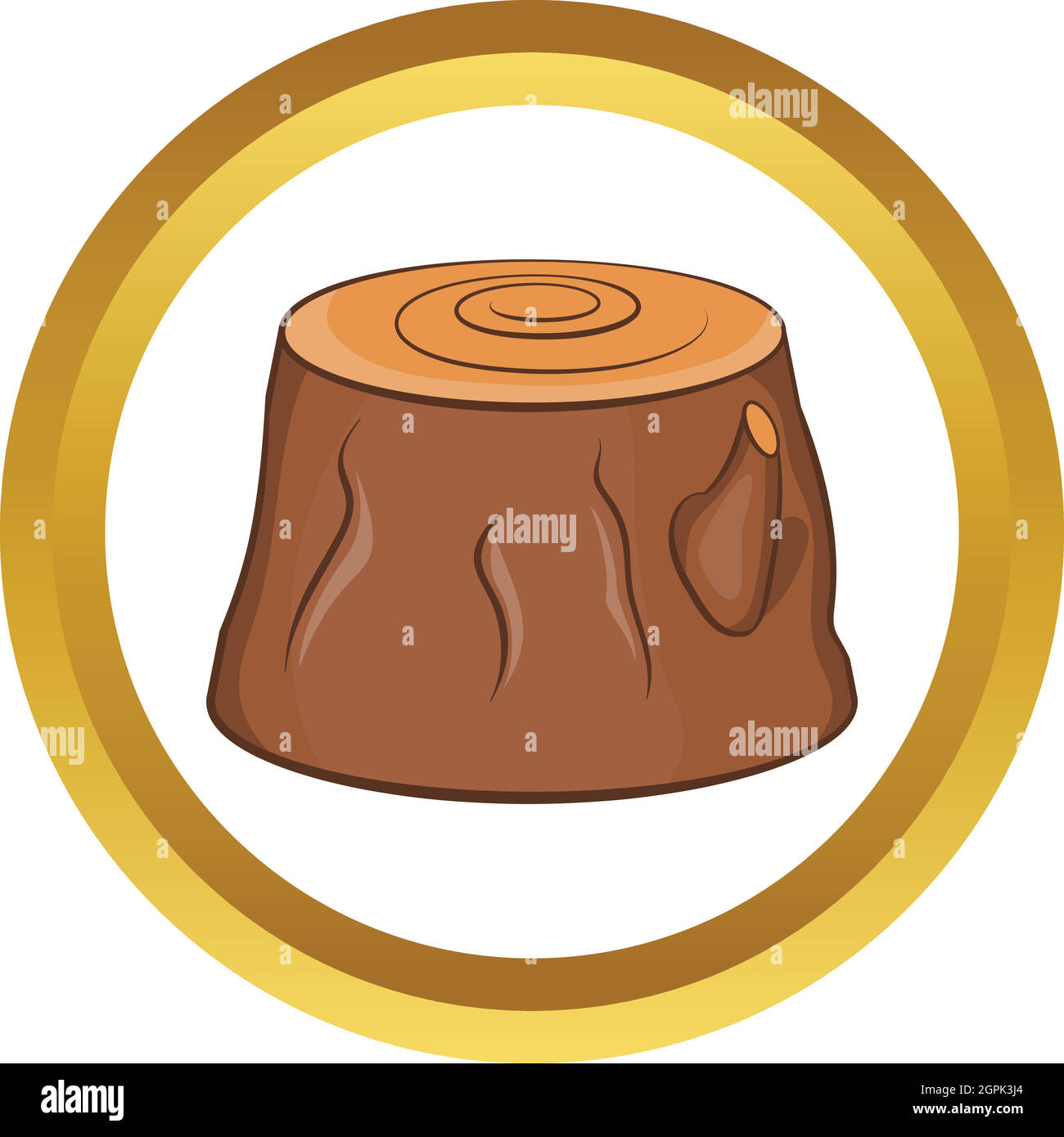 Tree stump vector icon Stock Vector Image & Art - Alamy