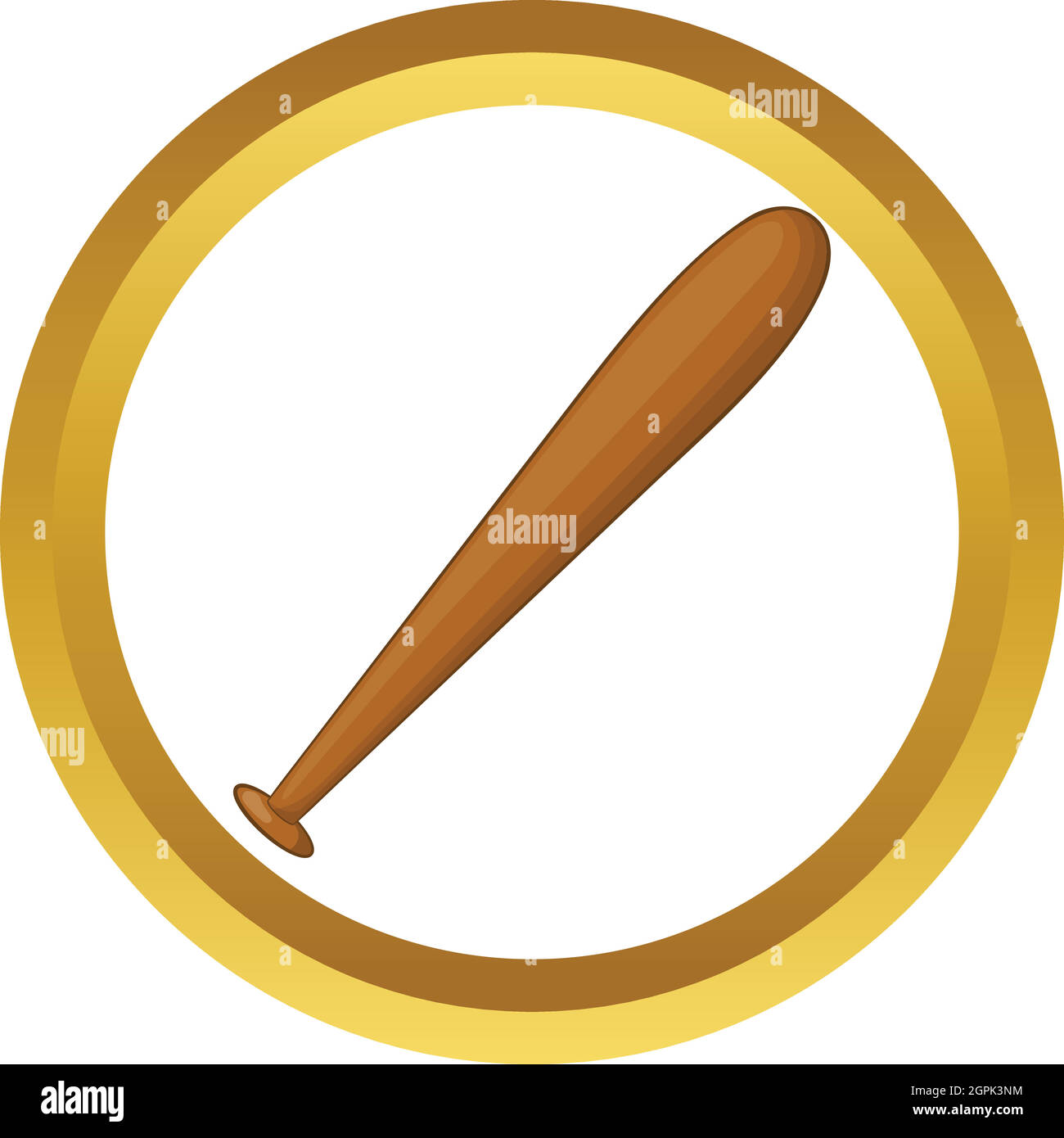 Baseball bat equipment icon vector hi-res stock photography and images ...