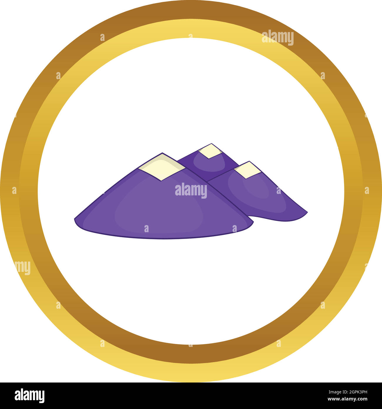 Scenic mountain landscape alpine Stock Vector Images - Alamy