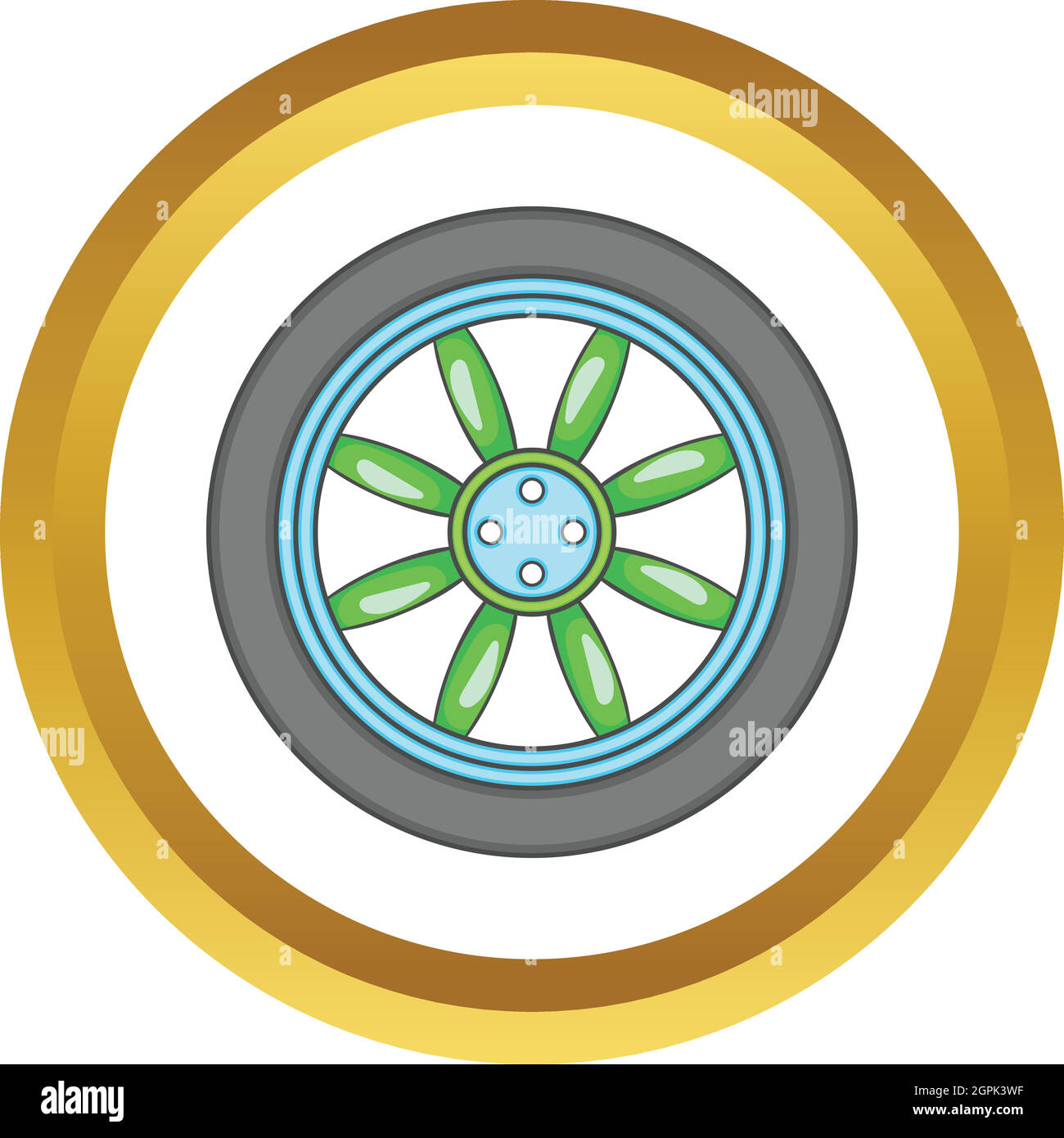 Shiny modern car detail Stock Vector Images - Alamy