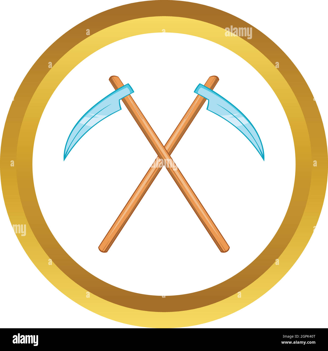 Scythe symbol hi-res stock photography and images - Alamy