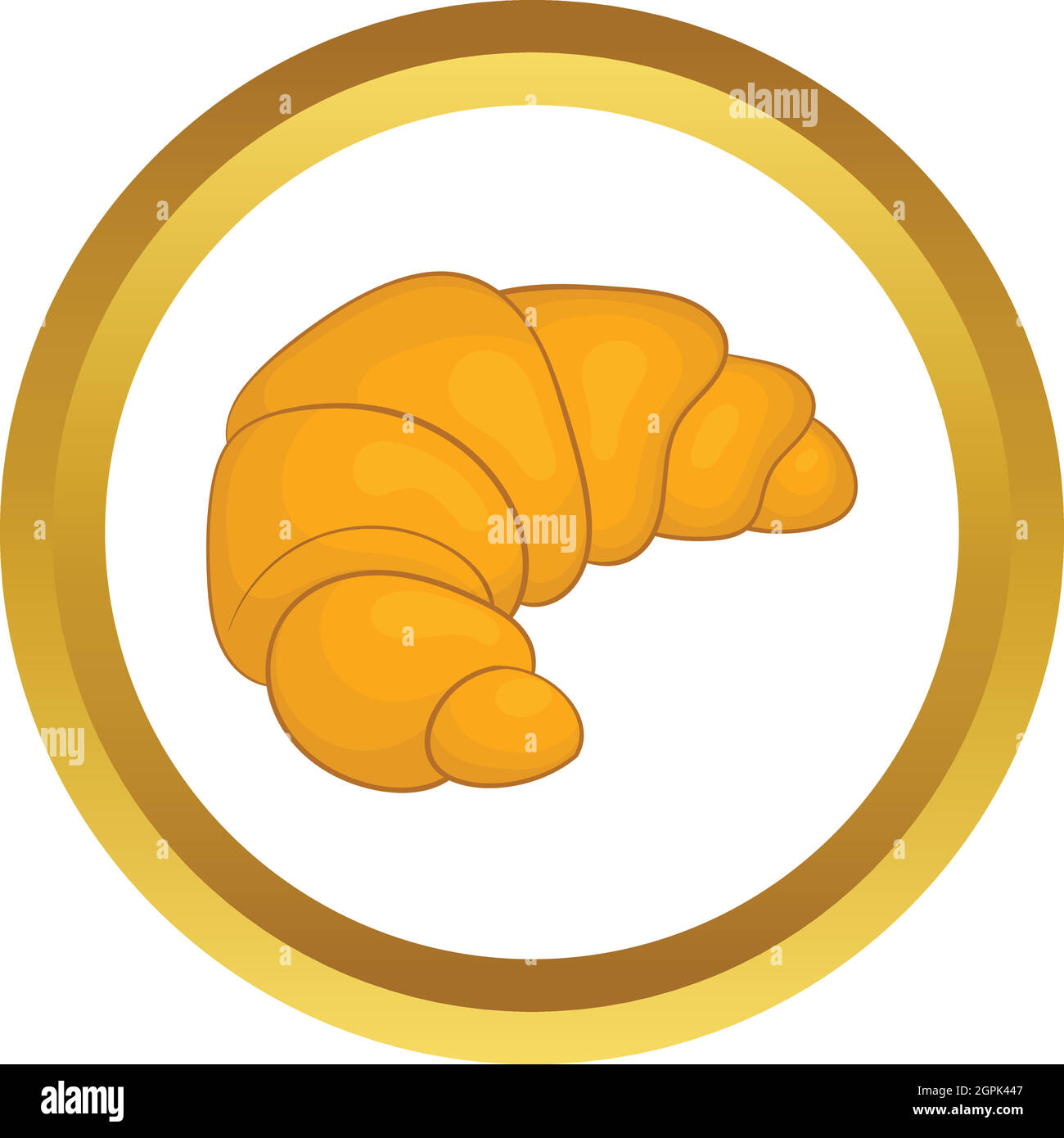Delicious sweet croissant fresh Stock Vector Images - Alamy