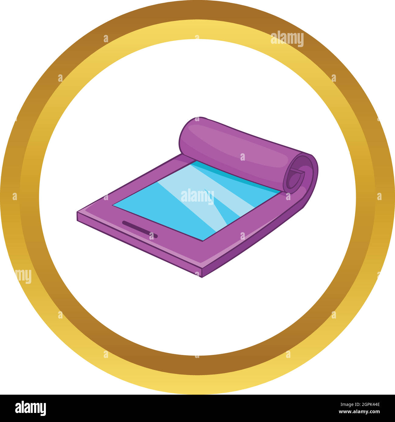 Tablet circle Stock Vector Images - Alamy