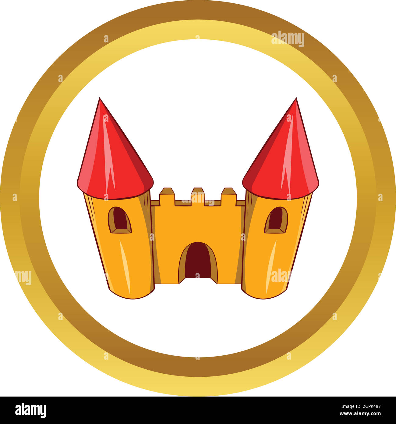 Fairy tale castle vector icon Stock Vector Image & Art - Alamy