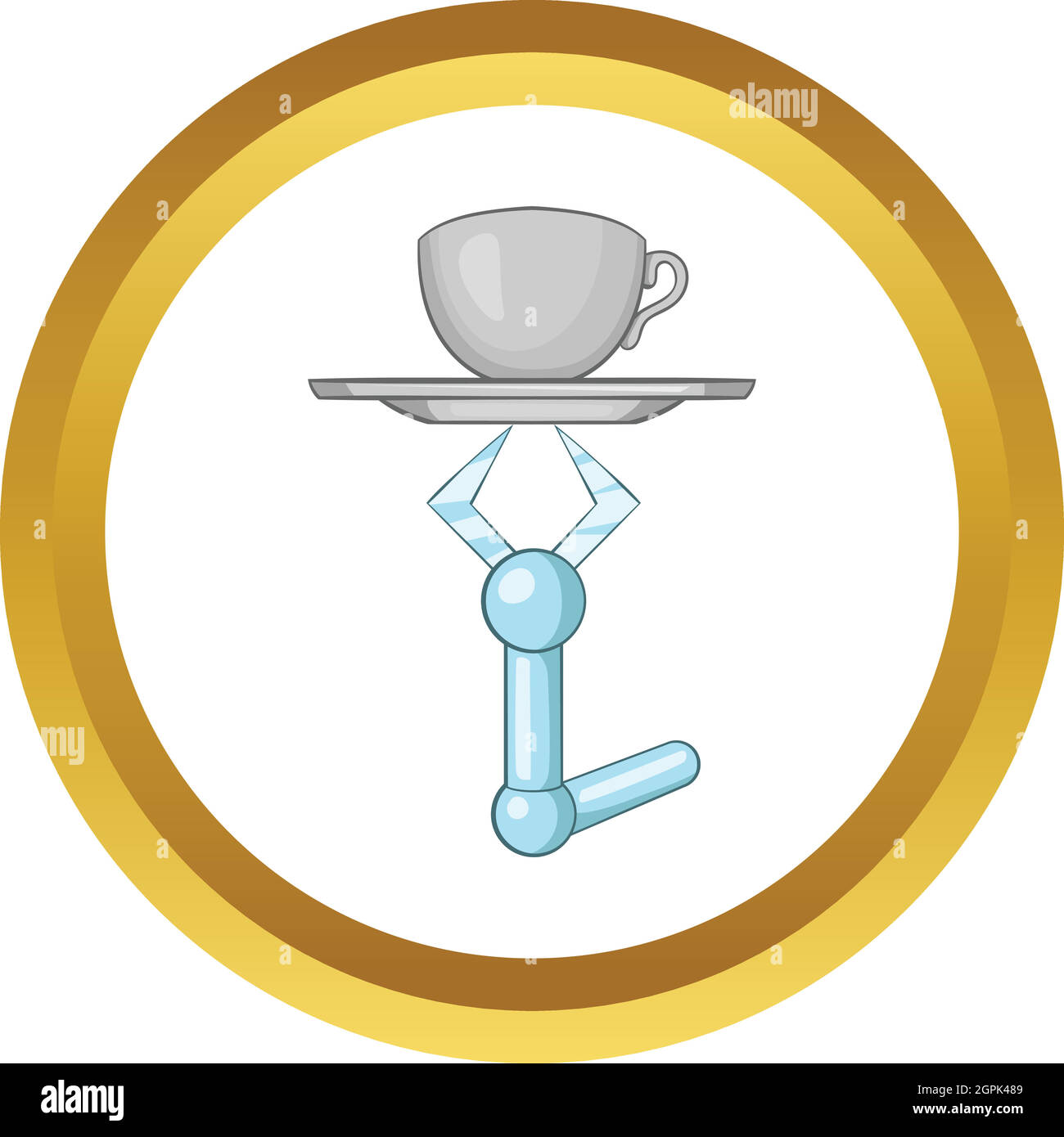 Mechanical robot arm holding Stock Vector Images - Alamy