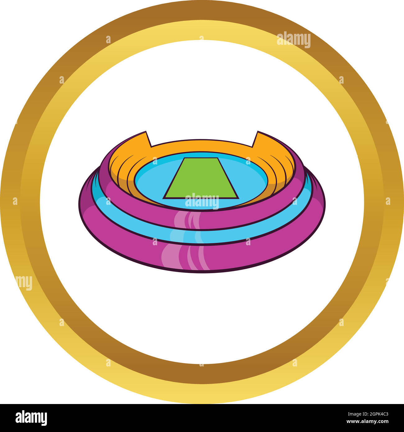 Round sports stadium vector icon Stock Vector Image & Art - Alamy
