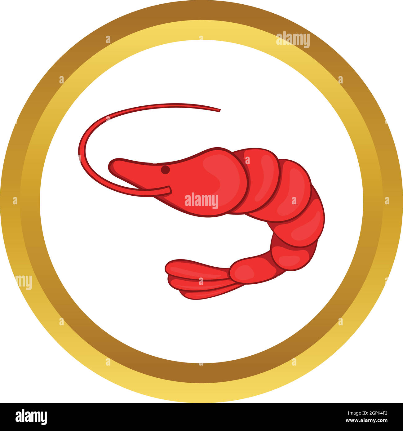 Shrimp vector icon Stock Vector Image & Art - Alamy
