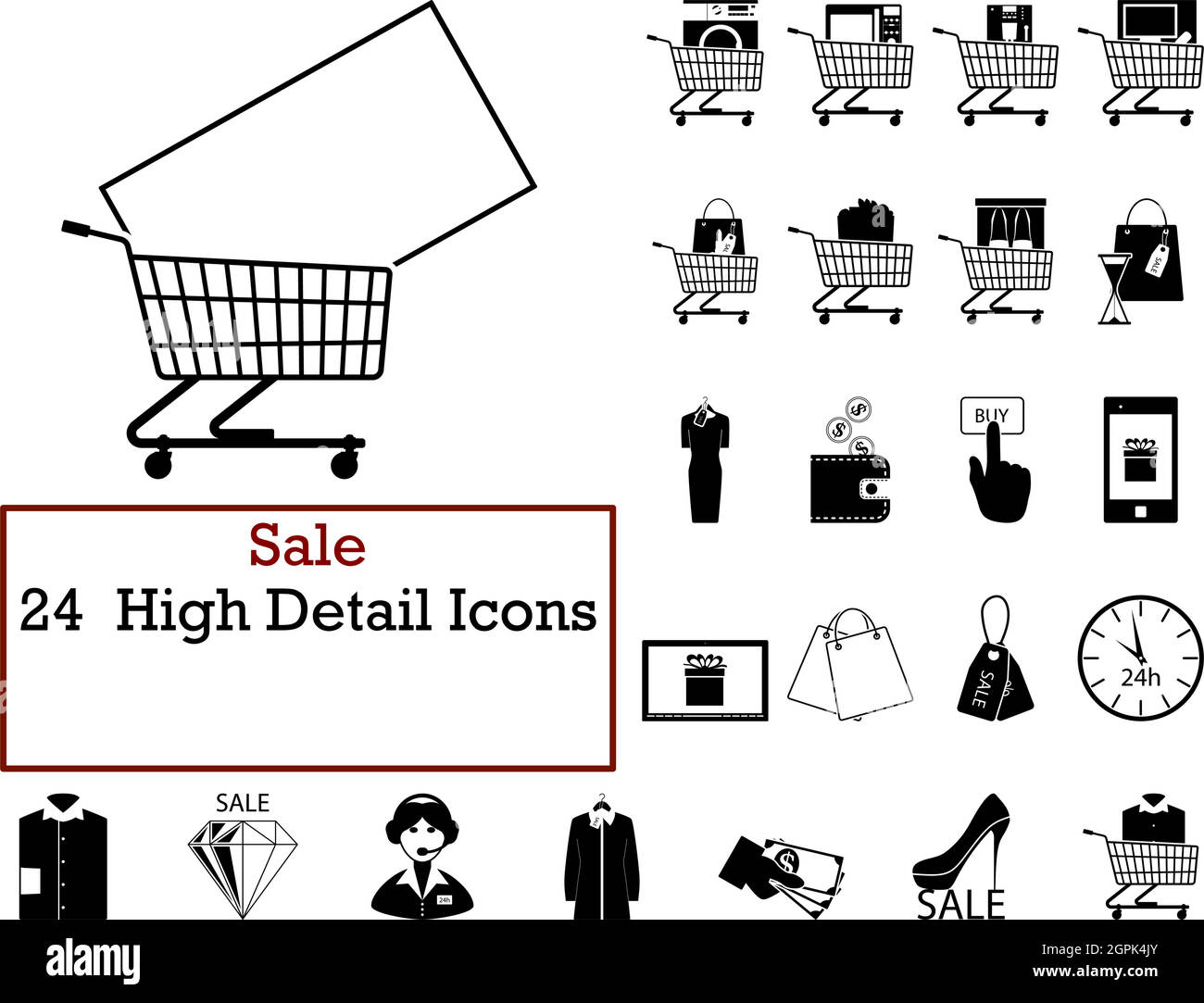 Sale Icon Set Stock Vector Image & Art - Alamy