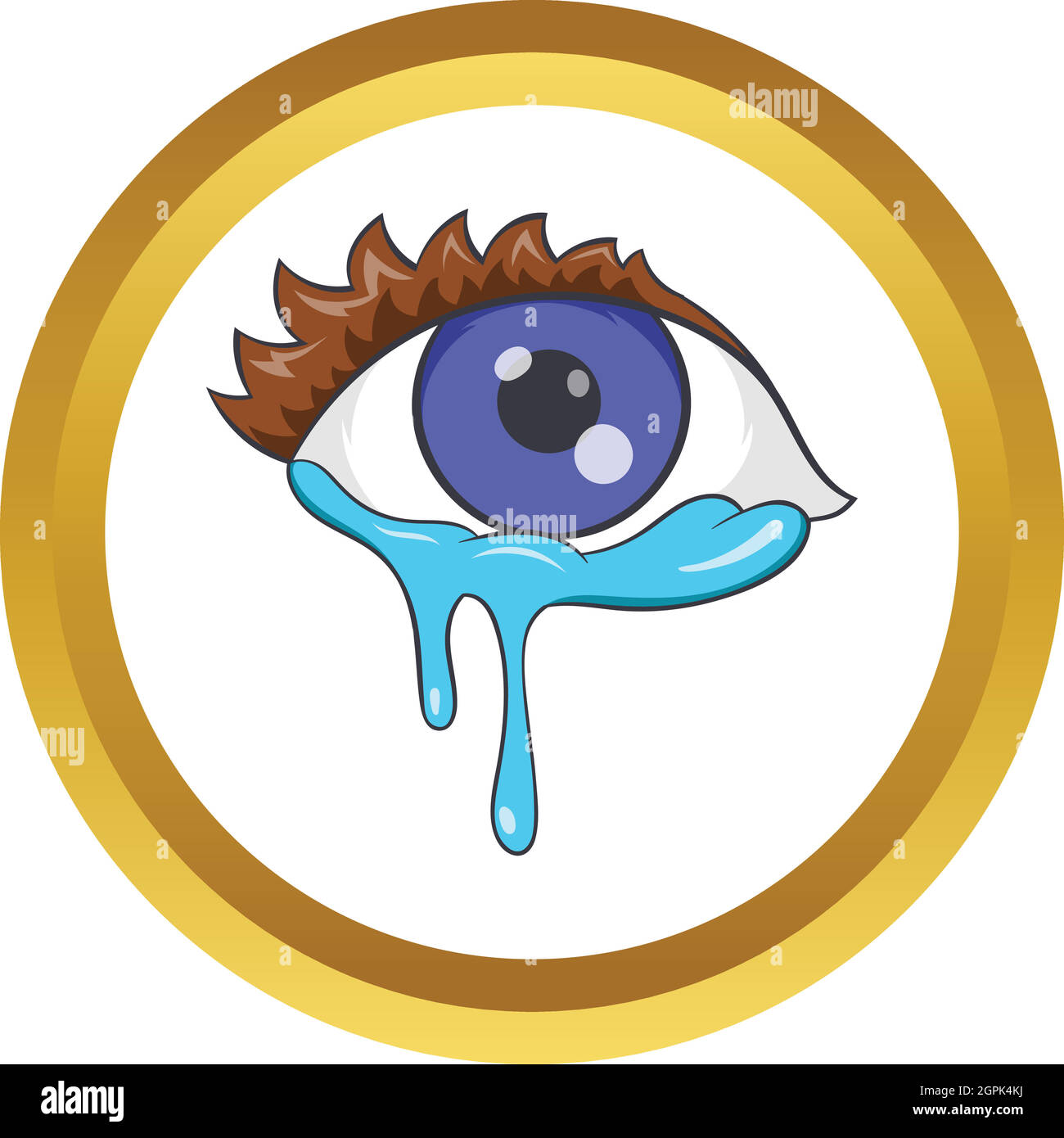 Crying eyes vector icon Stock Vector Image & Art - Alamy