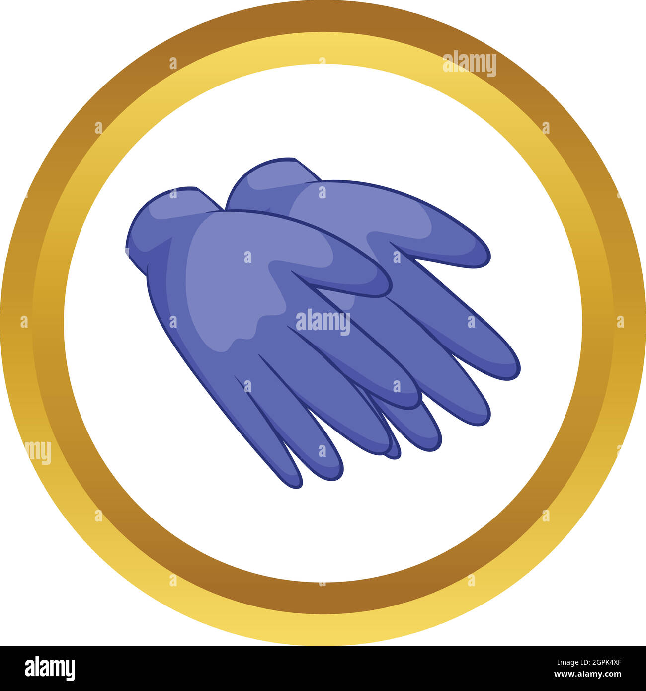 Rubber gloves vector icon Stock Vector Image & Art - Alamy