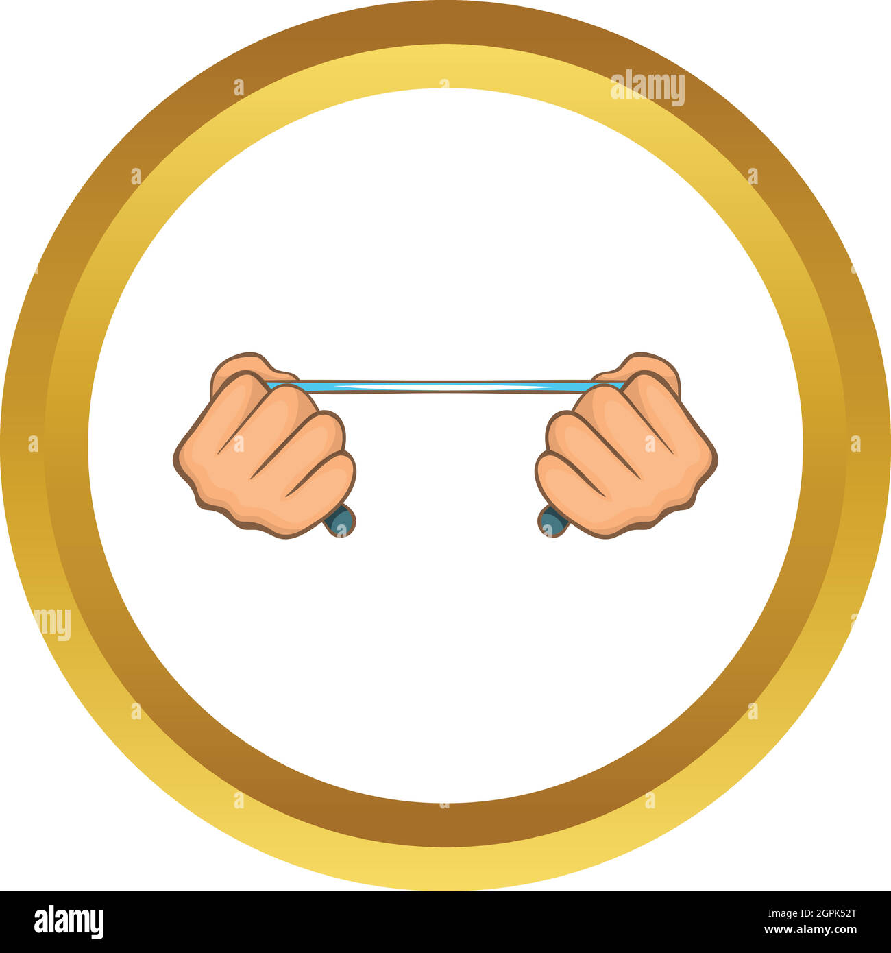 Rope in hands vector icon Stock Vector Image & Art - Alamy