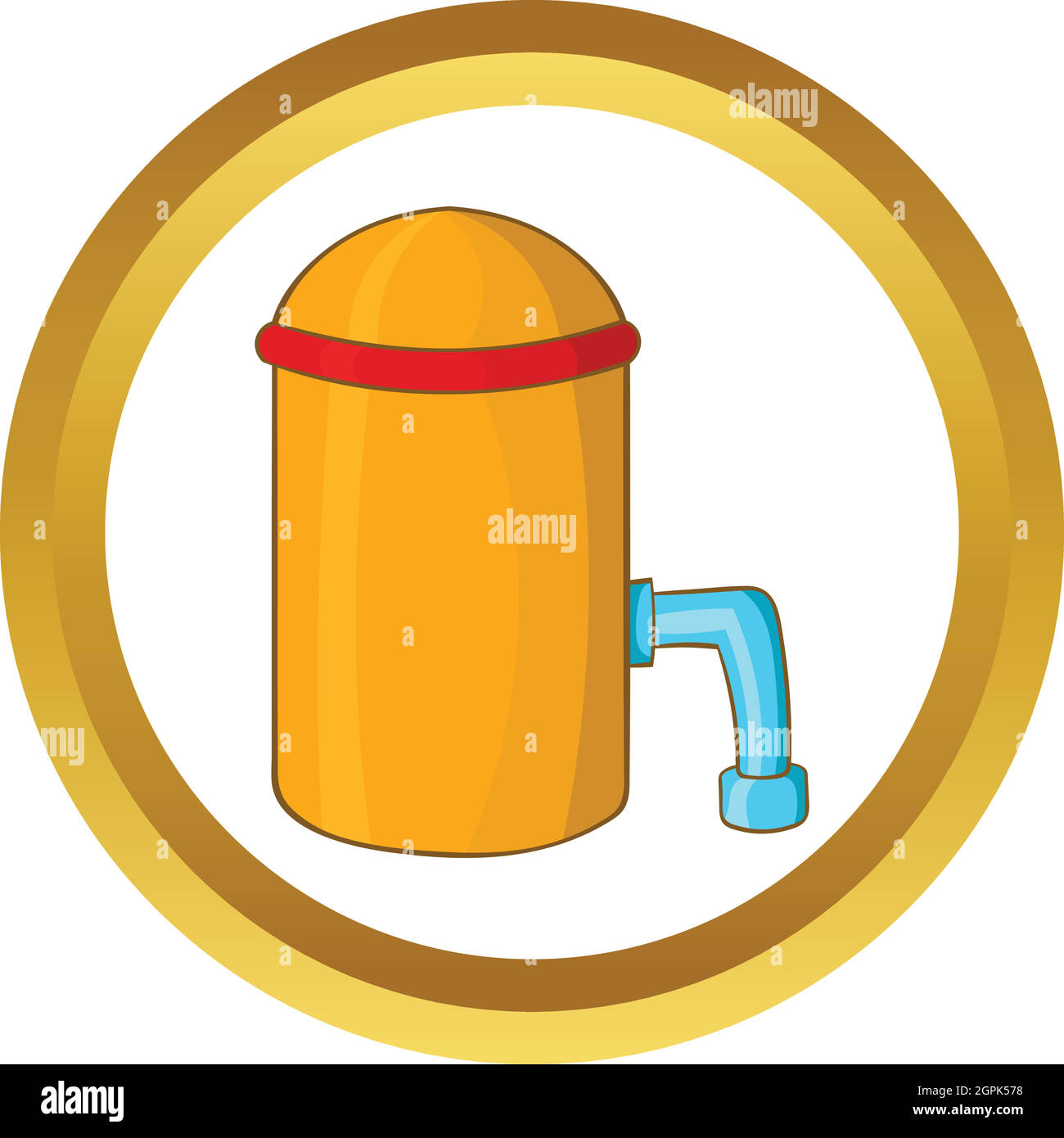 Barrel with tap vector icon Stock Vector Image & Art - Alamy