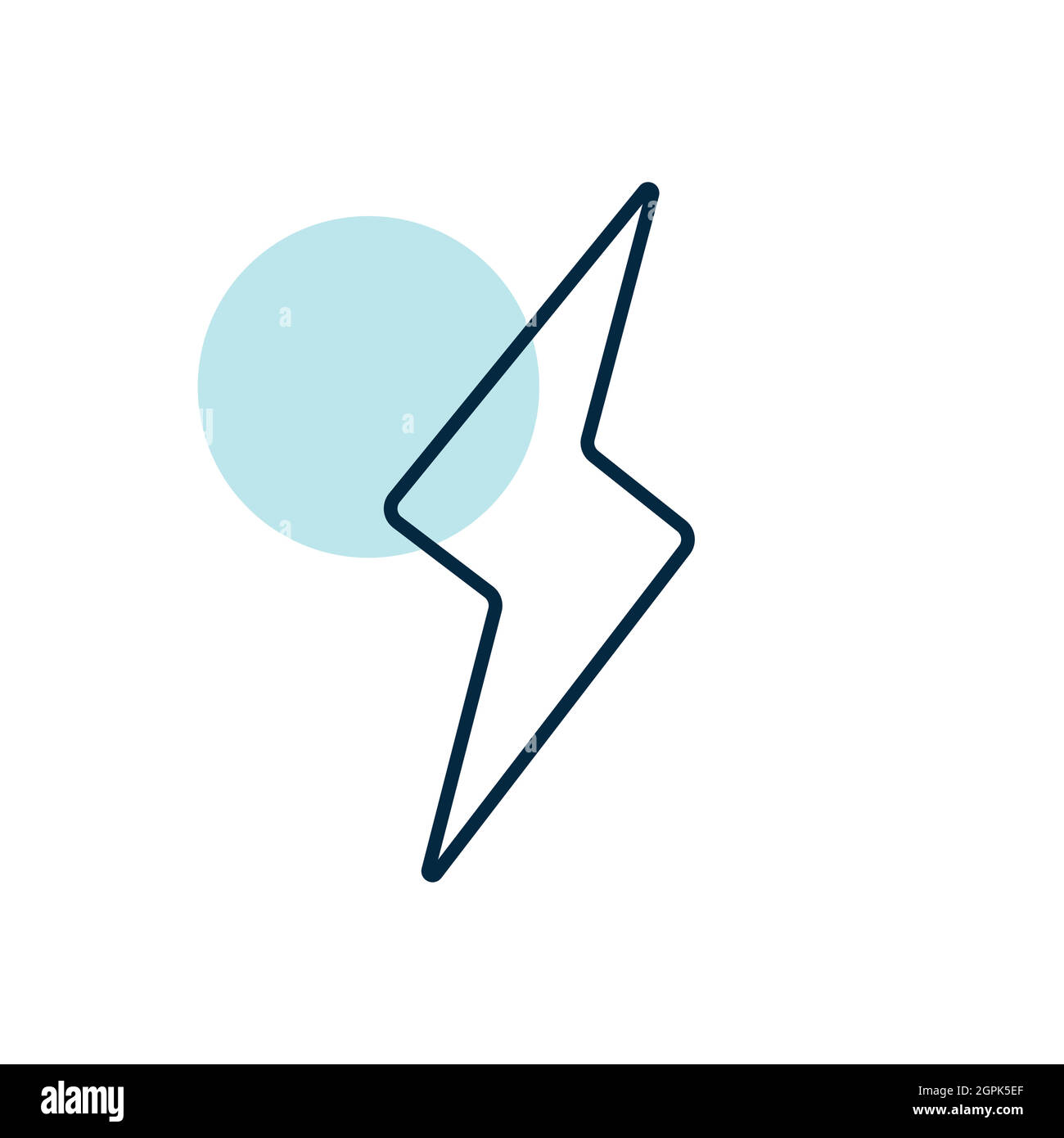 Lightning vector isolated flat icon. Weather sign Stock Vector Image ...