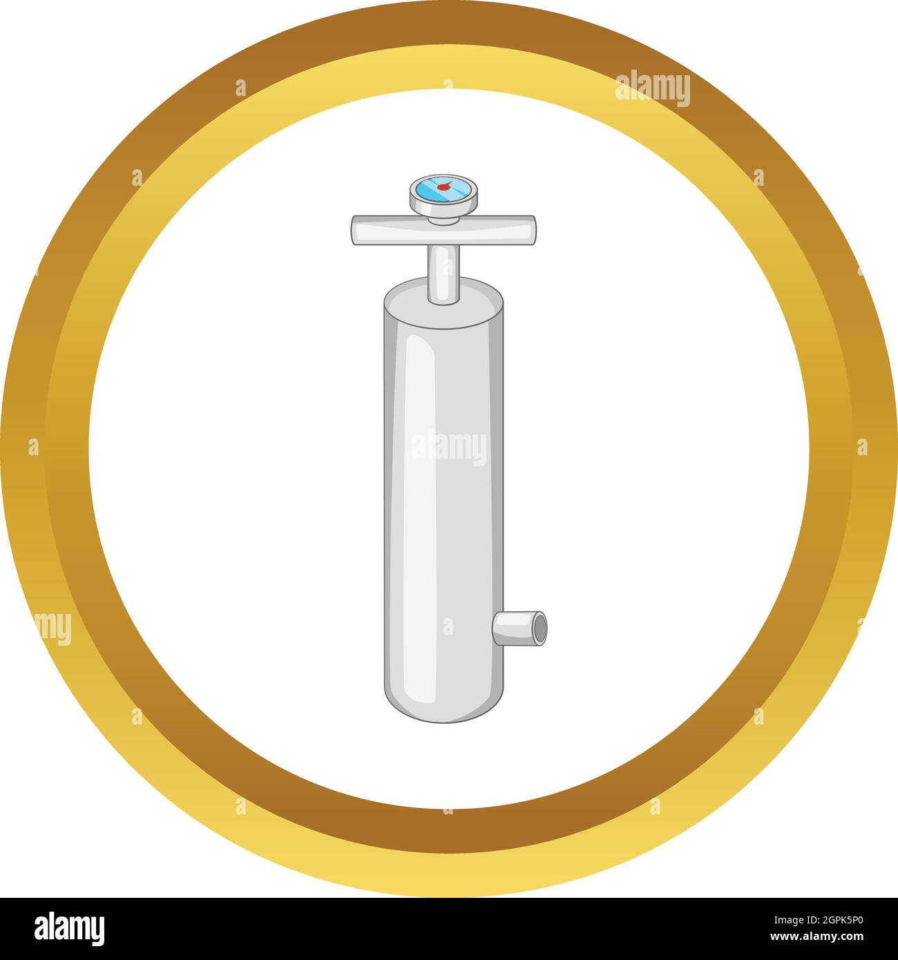 Pump with pressure gauge vector icon Stock Vector Image & Art - Alamy