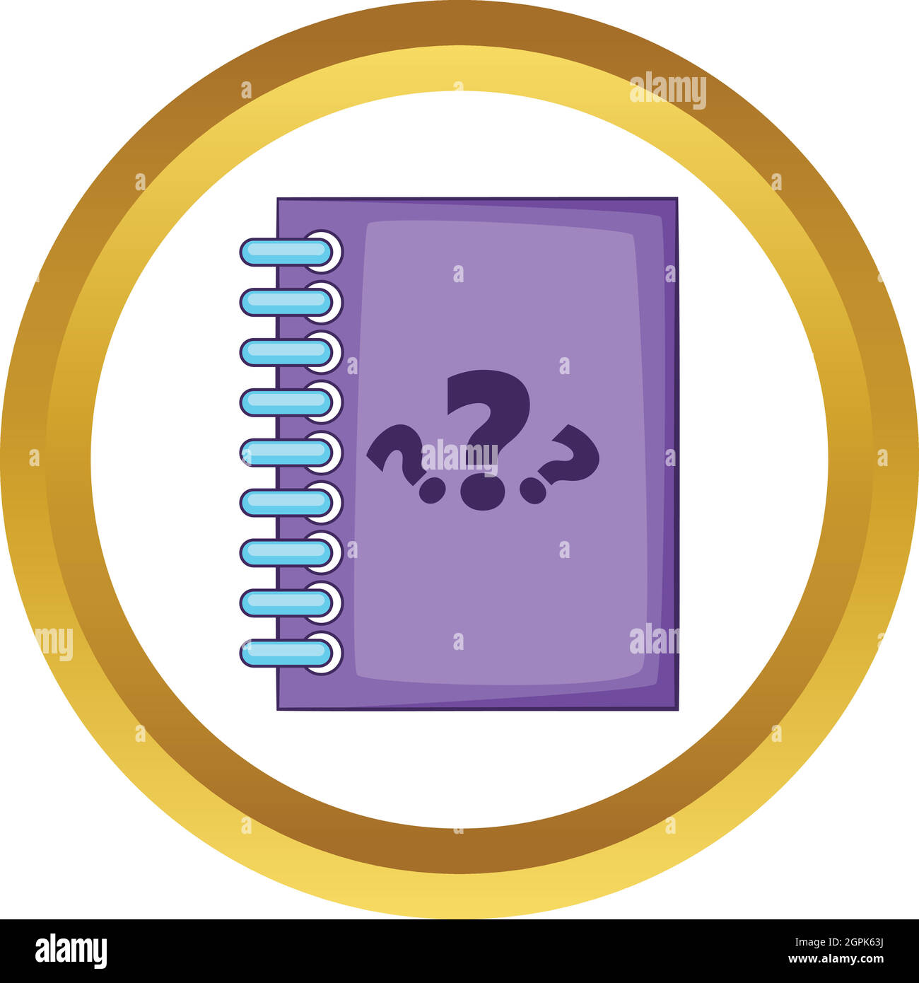 Purple notebook Stock Vector Images - Alamy