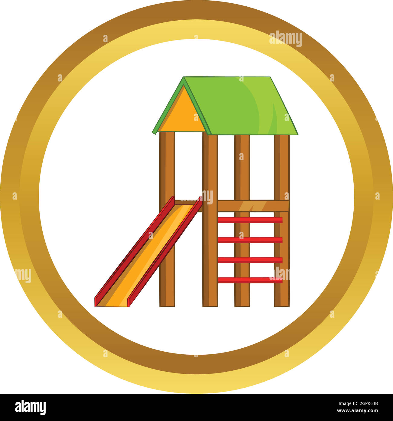 Slide house vector icon Stock Vector Image & Art - Alamy